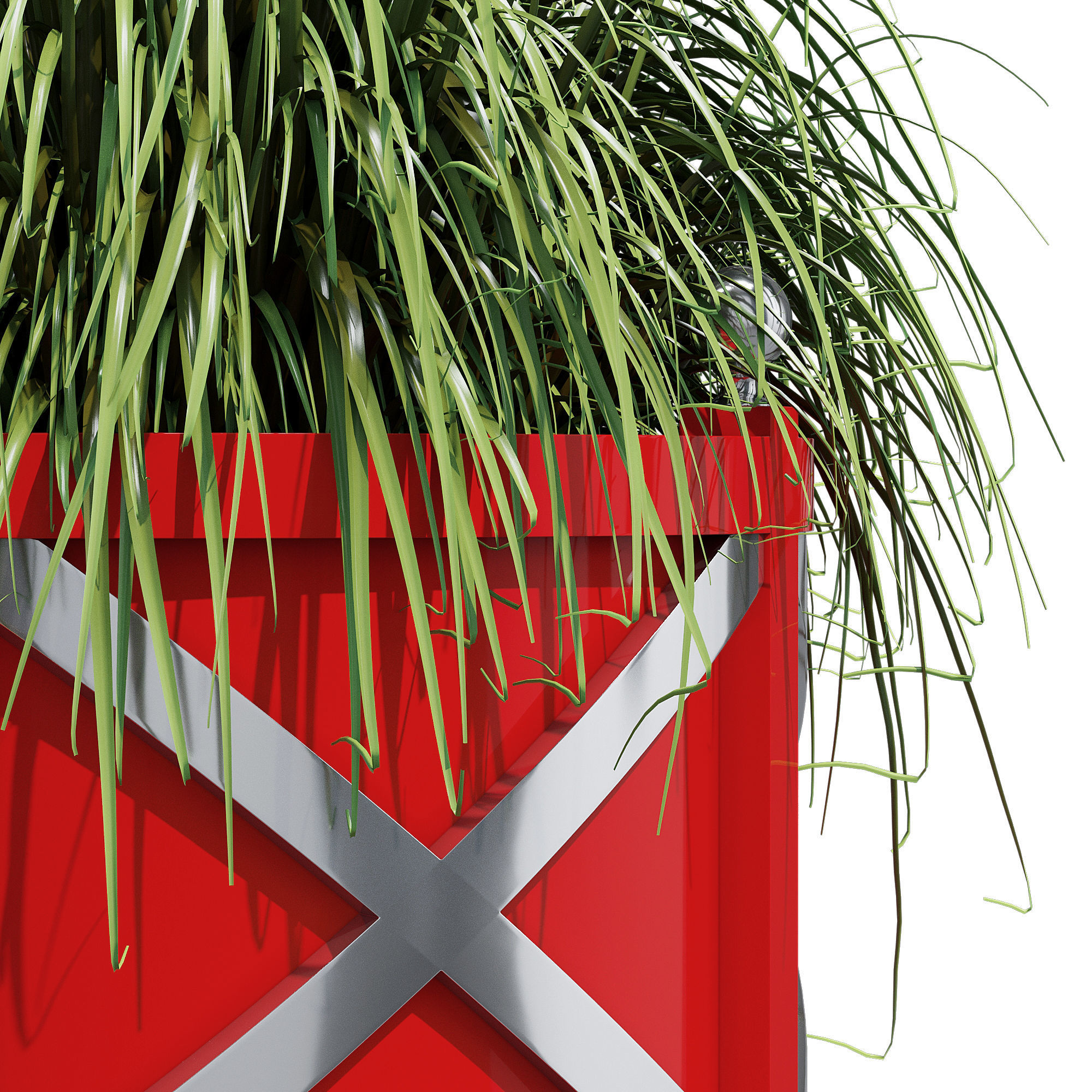 Round cross pot 3D model | CGTrader