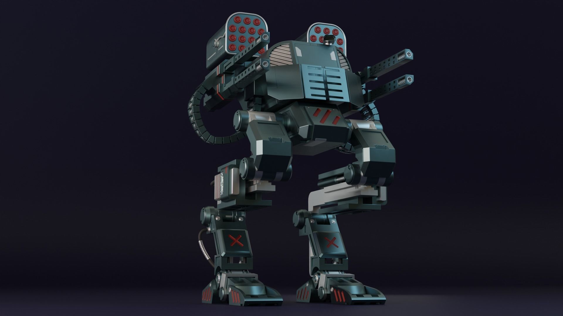 Assault robot model 3D model | CGTrader