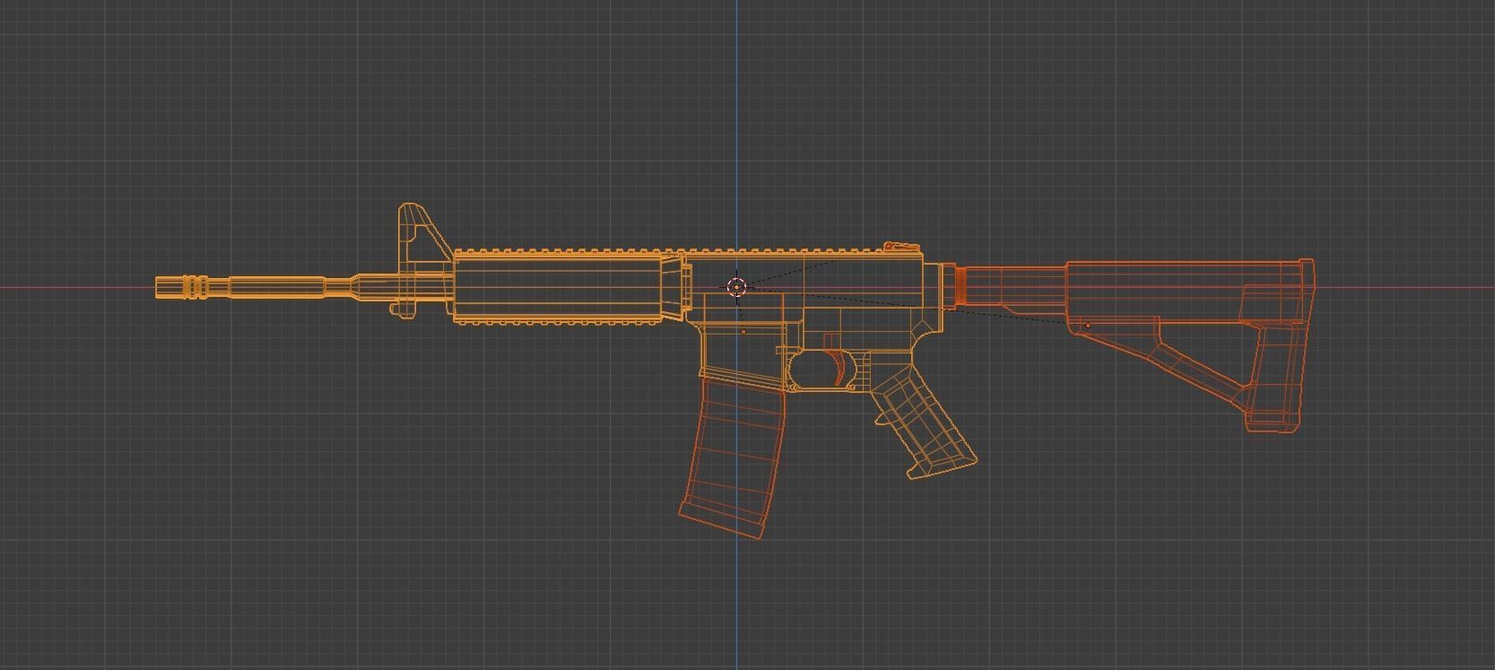 3D model Low poly M4 Carbine rife VR / AR / low-poly | CGTrader