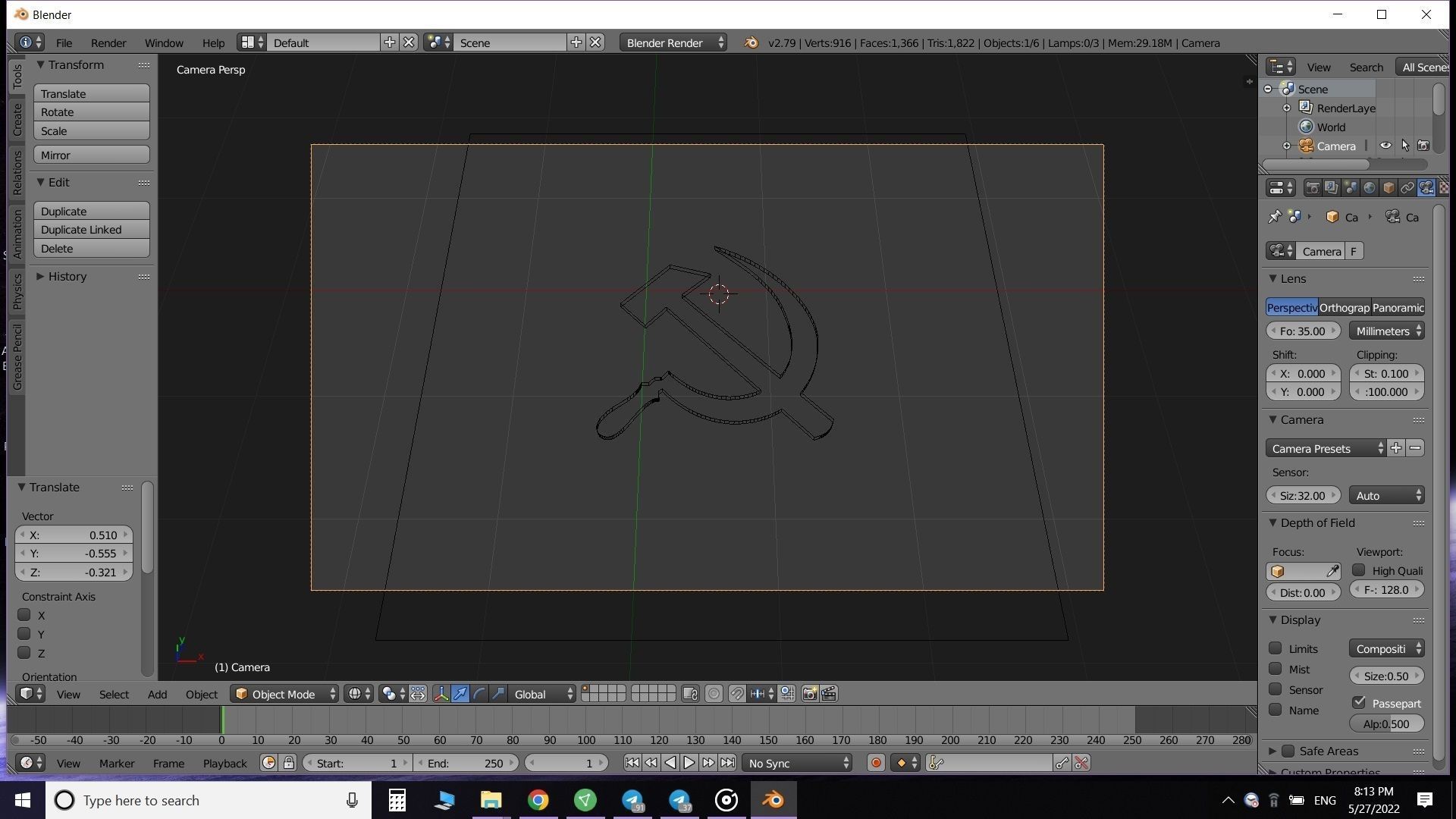 Communism Logo 3D model | CGTrader