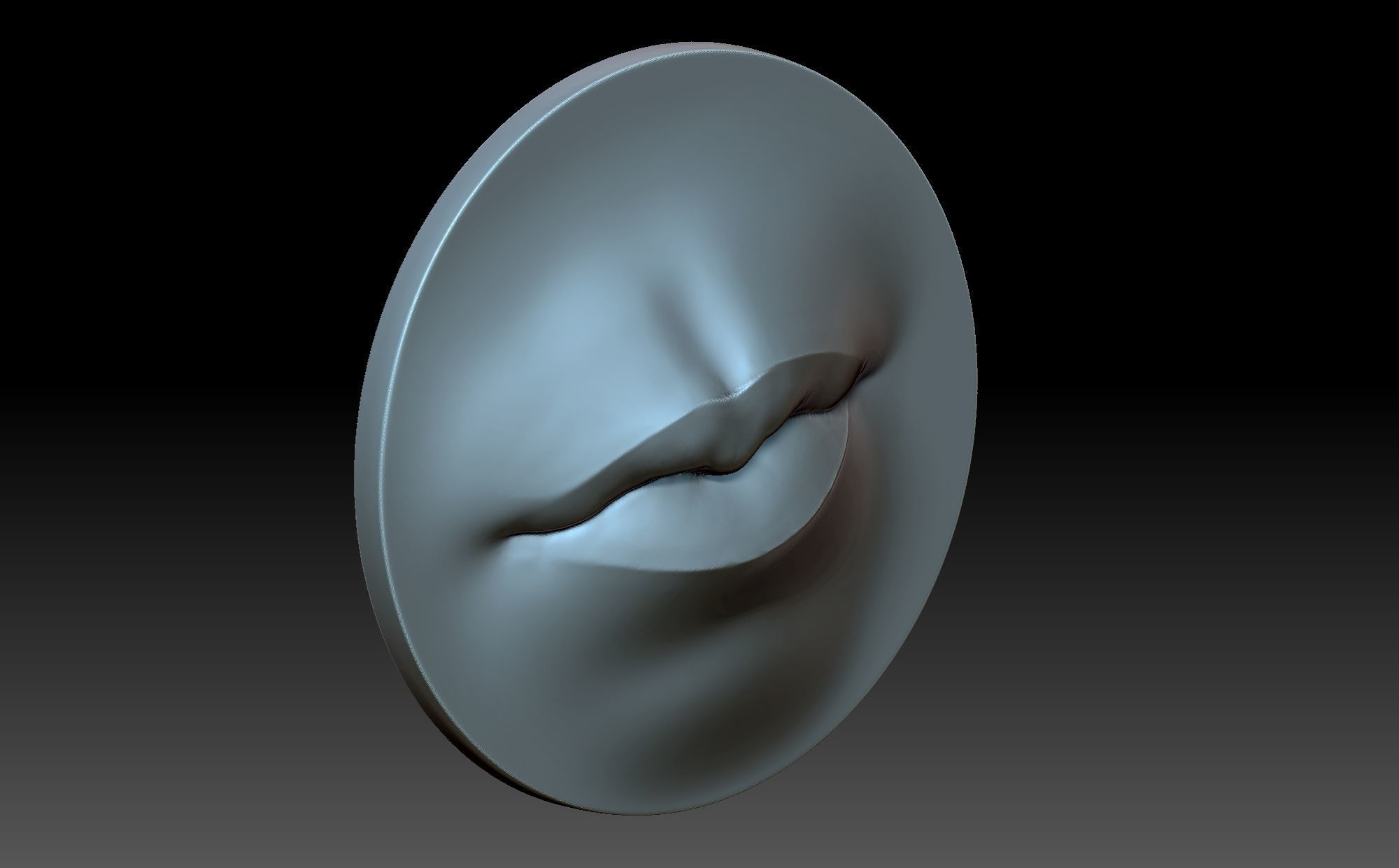 Human lips 3D model 3D printable | CGTrader
