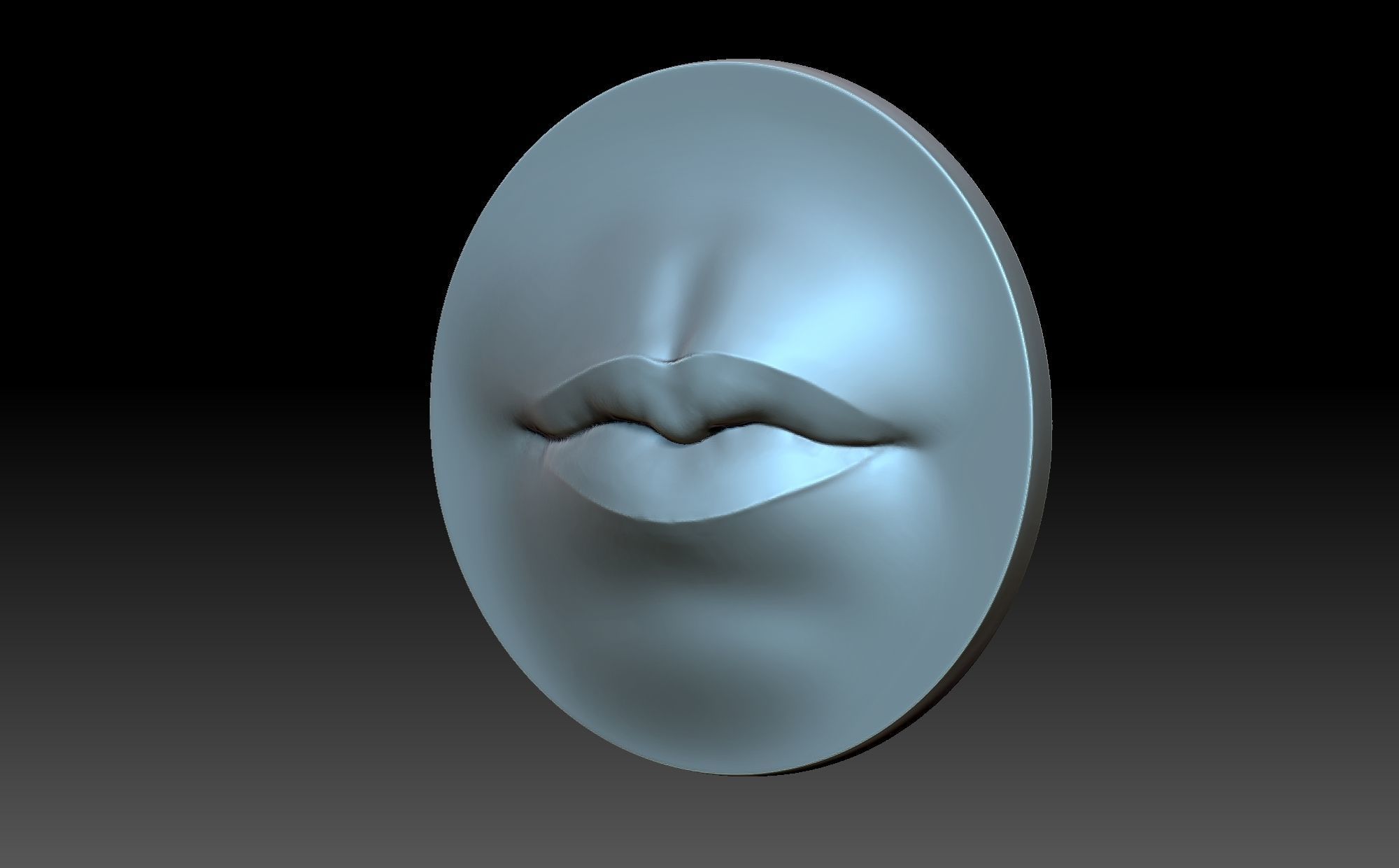 Human lips 3D model 3D printable | CGTrader
