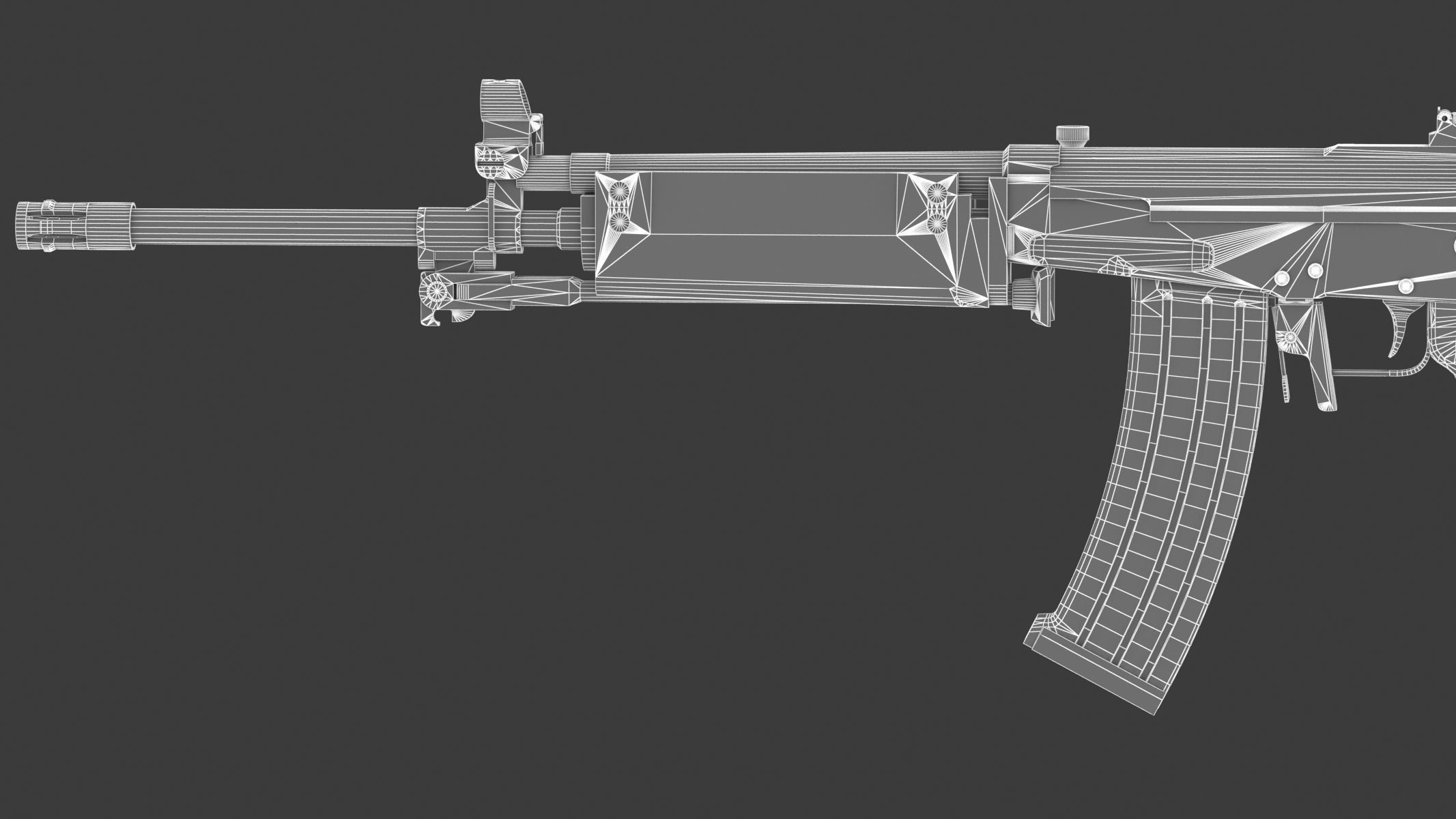 3D model Vektor R4 Low Poly Realistic VR / AR / low-poly | CGTrader