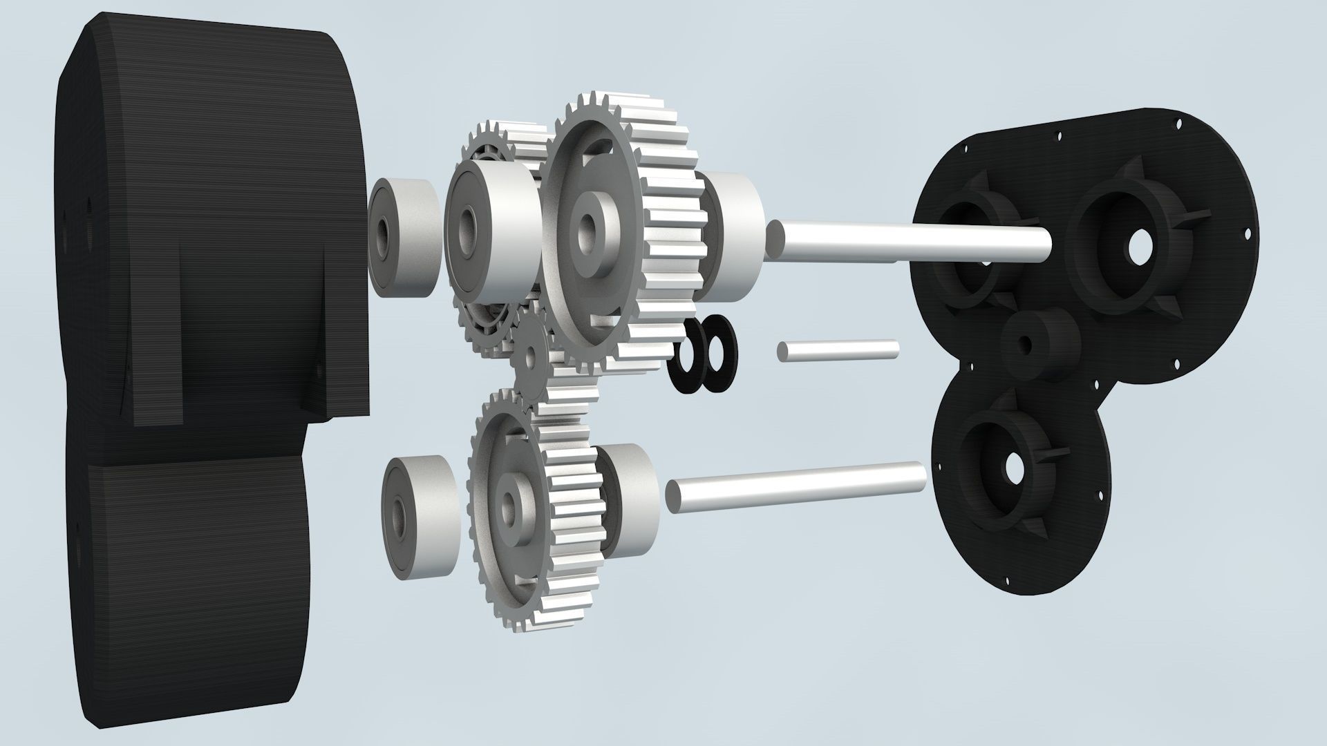 3D Printable Differential Gear Transfer 3D model 3D printable | CGTrader