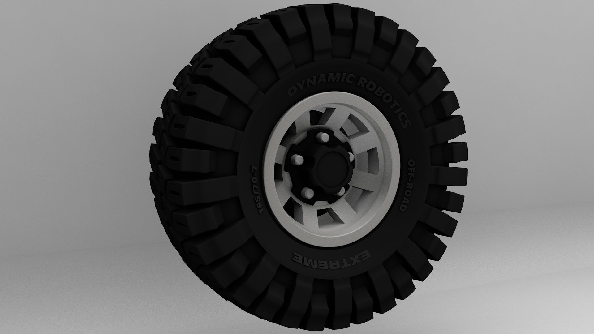 RC Wheel and Tire 3D model 3D printable | CGTrader