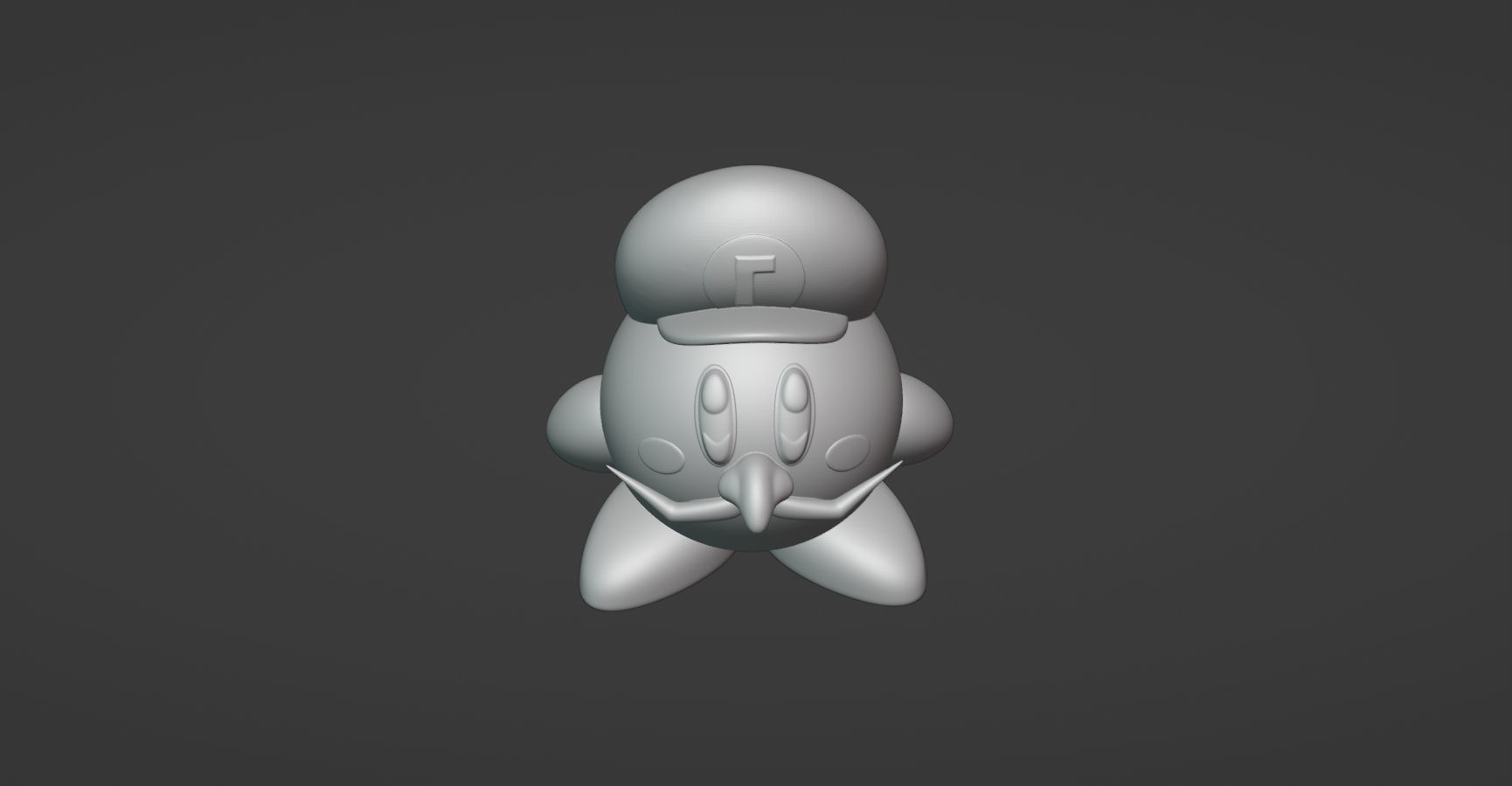 Waluigi Kirby 3D model 3D printable | CGTrader