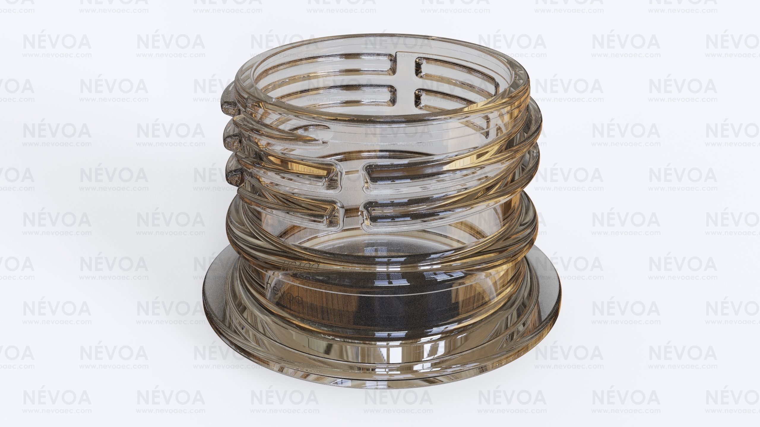 Neck finish - PCO 1816 - voluntary standard 28 mm CSD finish 3D model ...