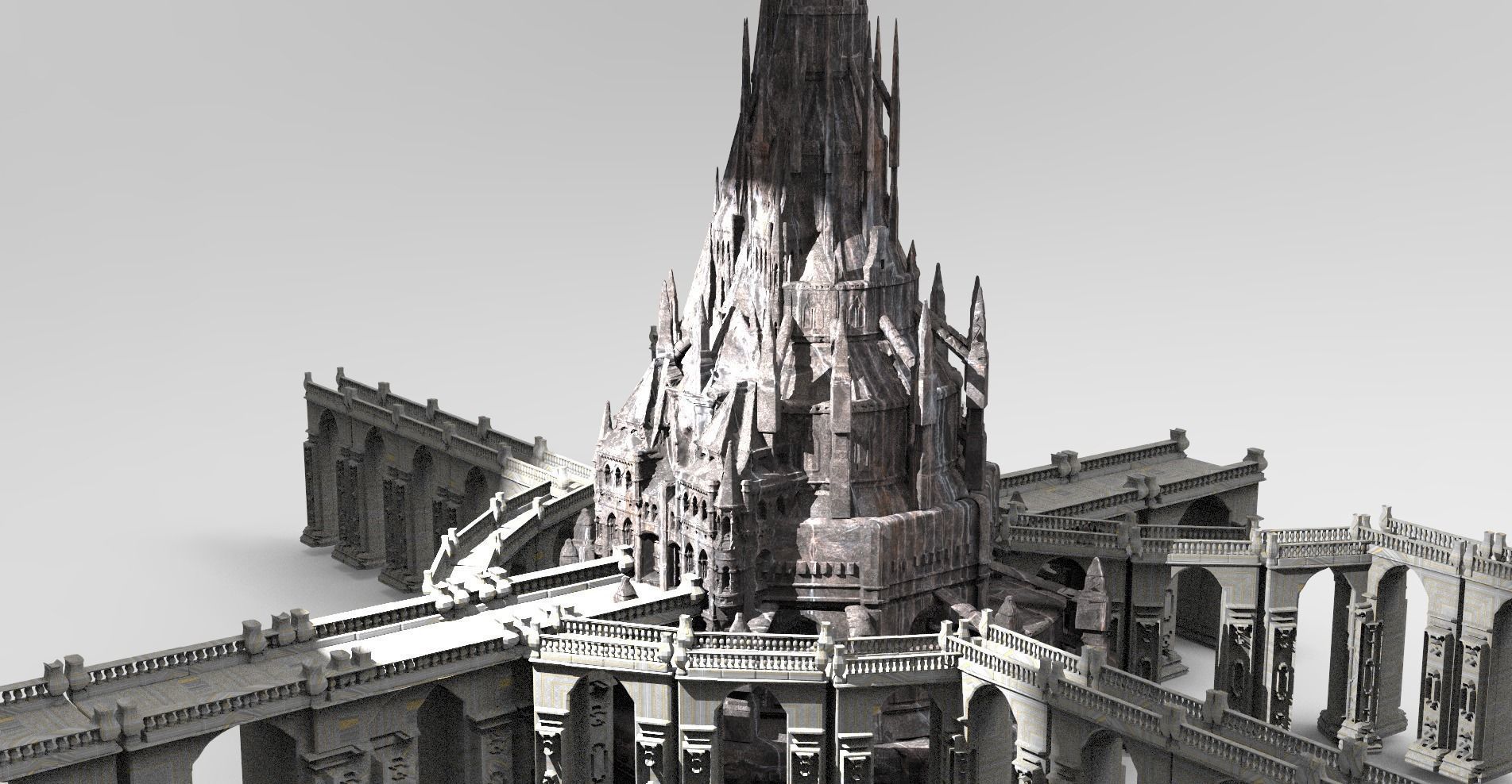 Maleficent castle Tower 2 3D model | CGTrader