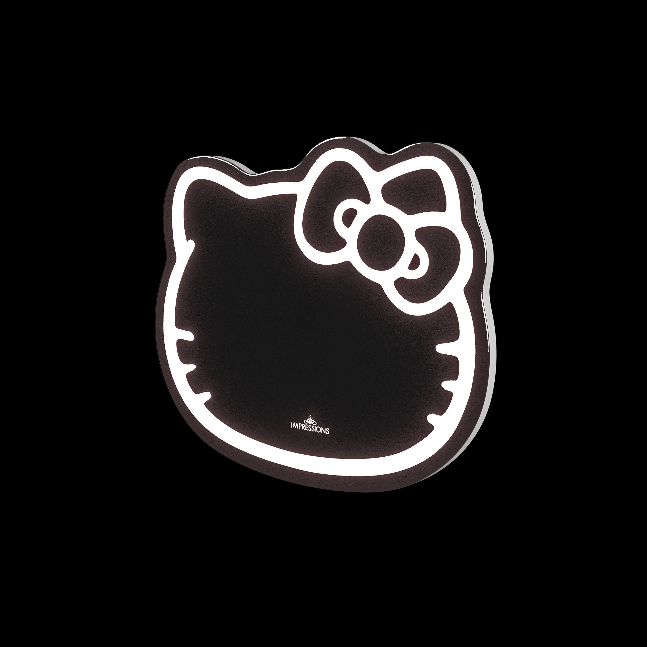 Hello Kitty LED wall mirror 3D model | CGTrader