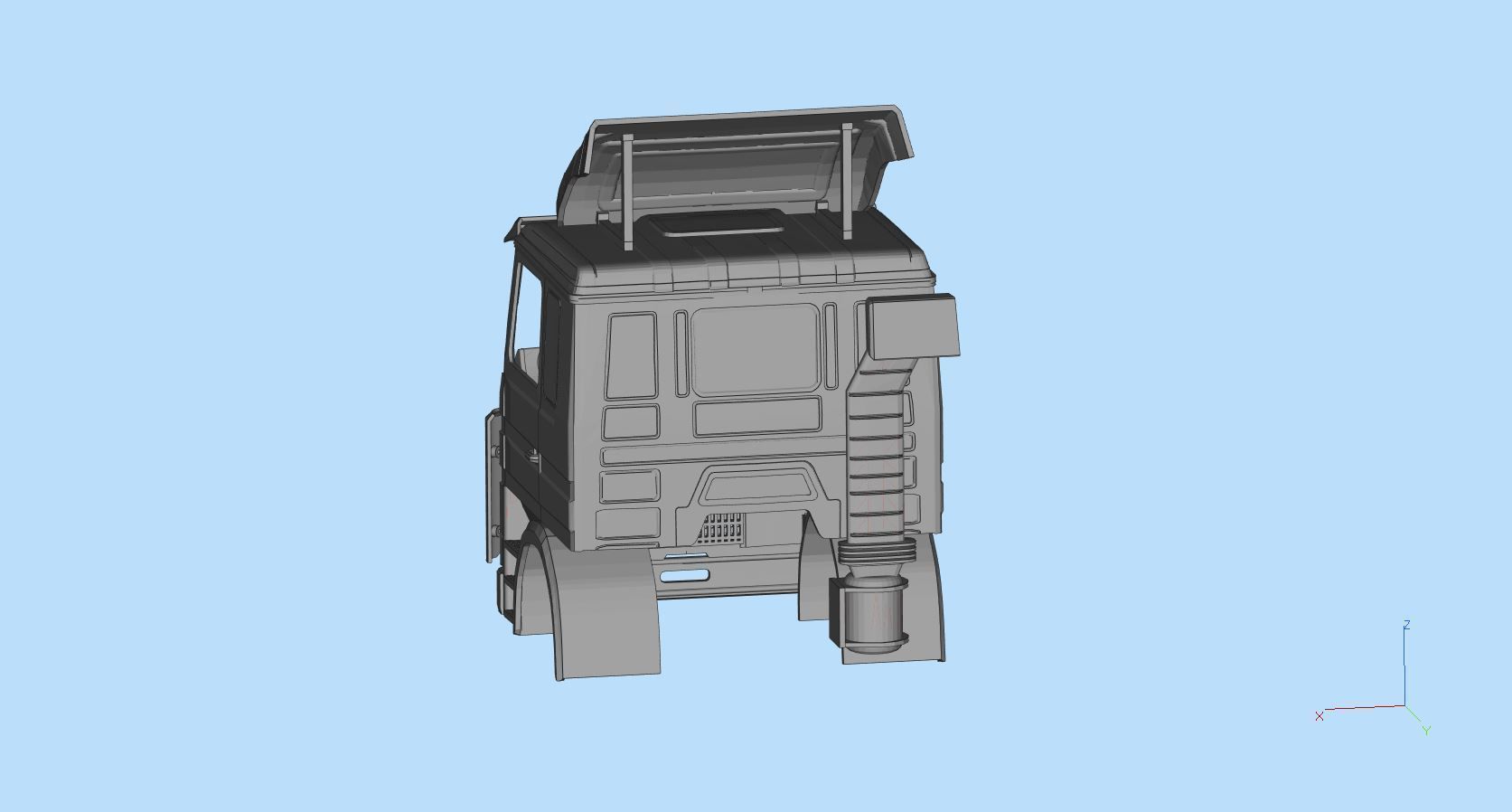 Cabin Printable Old Truck 3D Model STL 3D model 3D printable | CGTrader