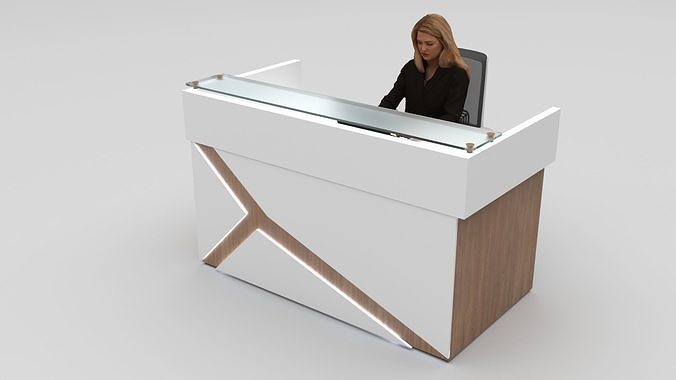 reception table 18 3D model | CGTrader