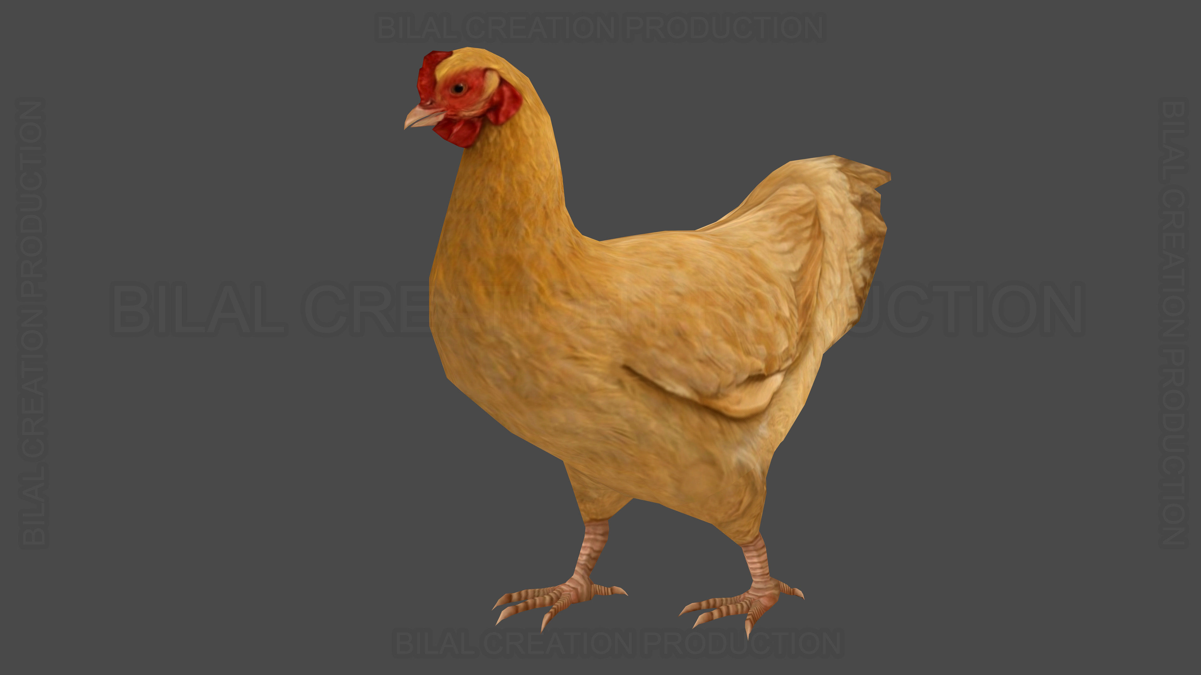 3D model Hen chicken Animated VR / AR / low-poly | CGTrader