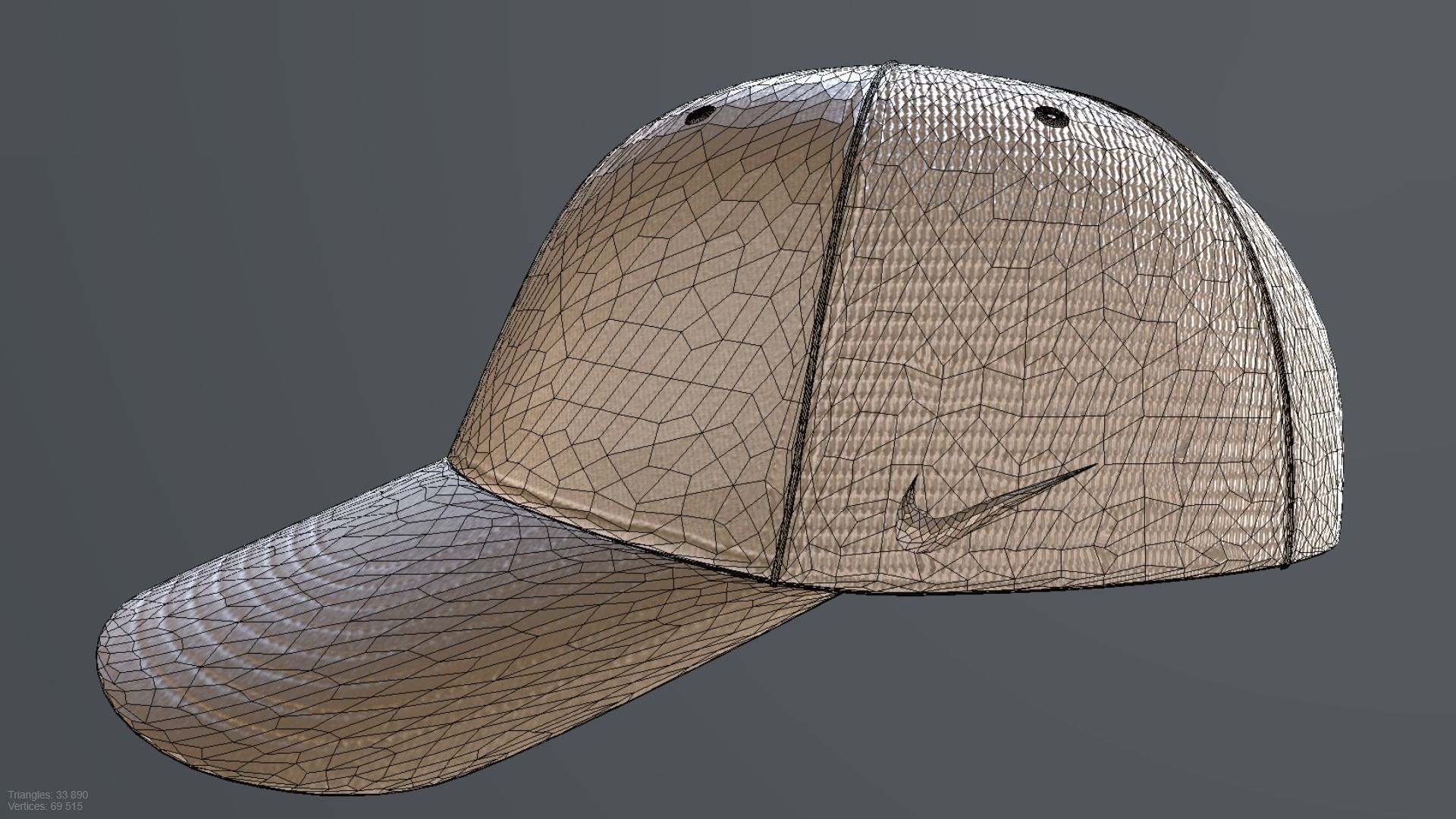 3D model NIKE BASEBALL CAP PBR VR / AR / low-poly | CGTrader