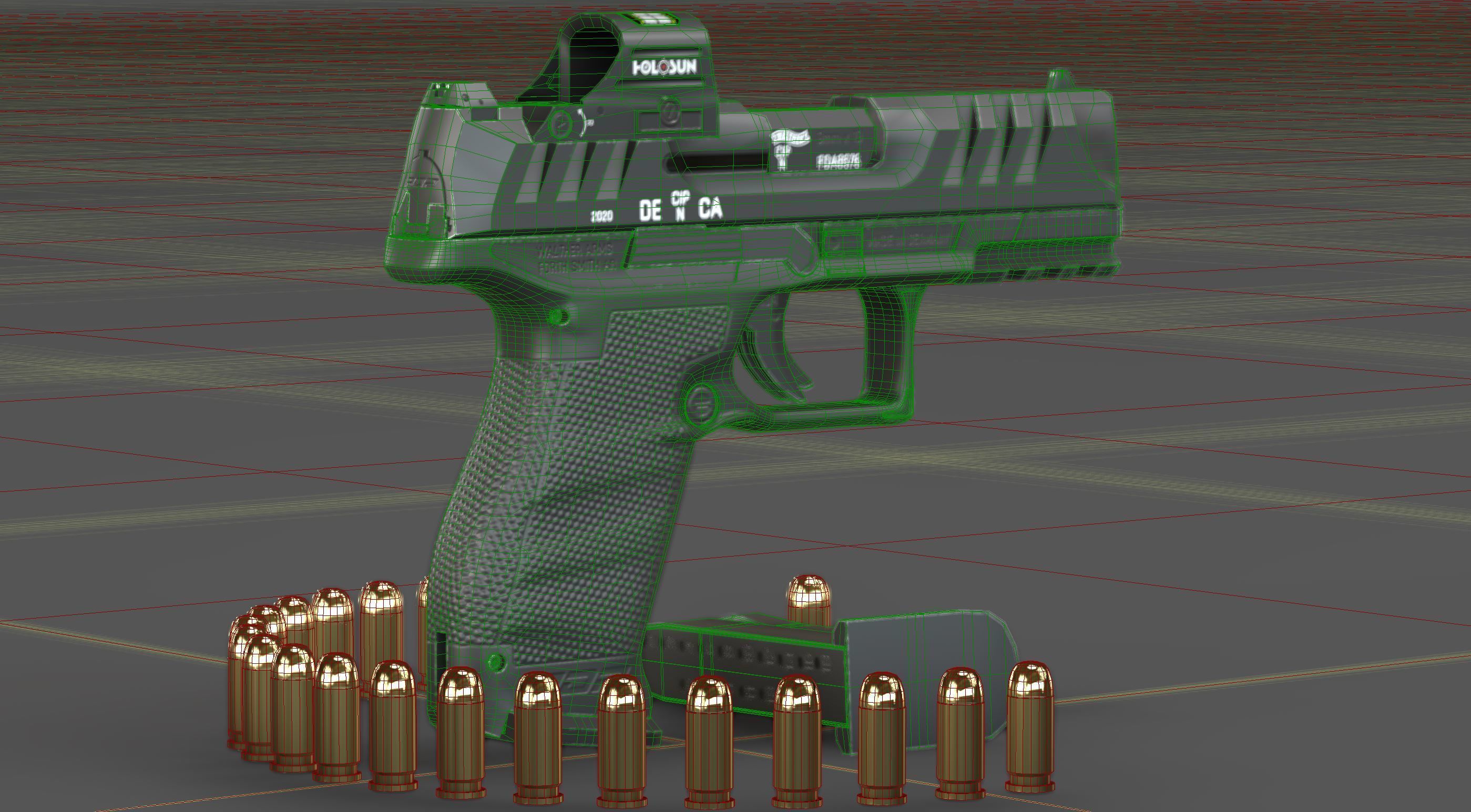 3D model Walther PDP Compact VR / AR / low-poly | CGTrader