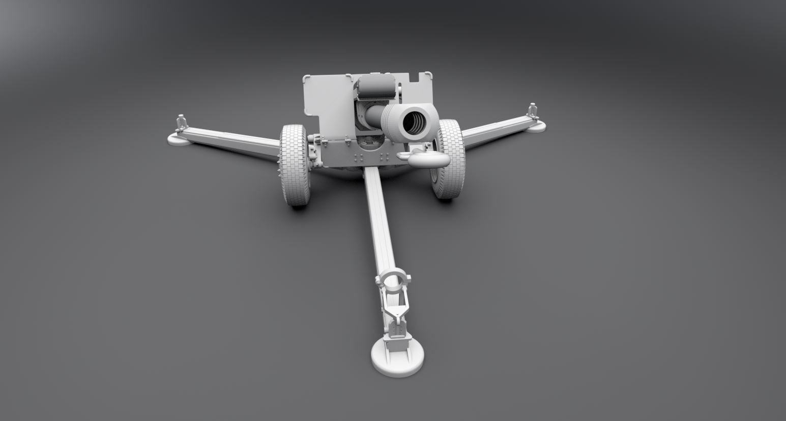 2A18 howitzer scale model 3D model 3D printable | CGTrader