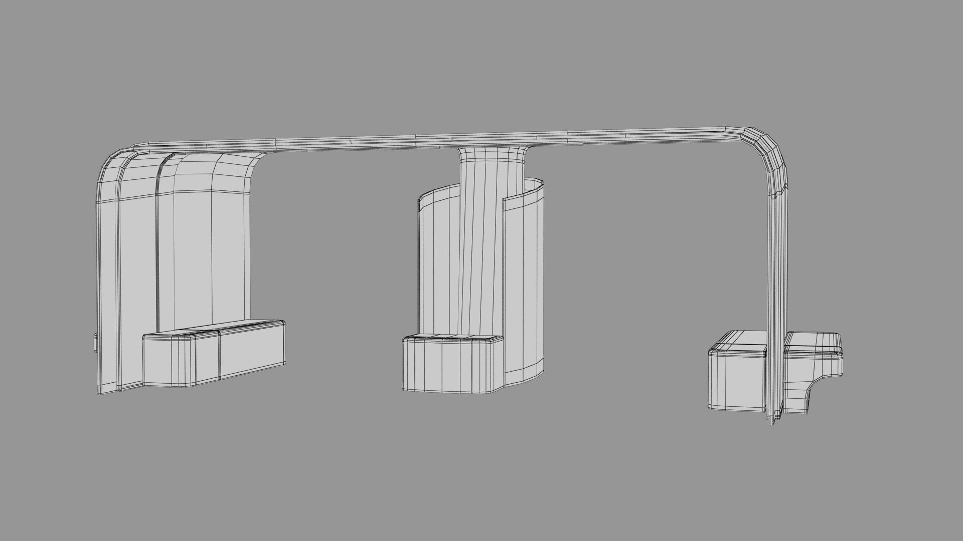 3D model Modern Bus Stop7 VR / AR / low-poly | CGTrader