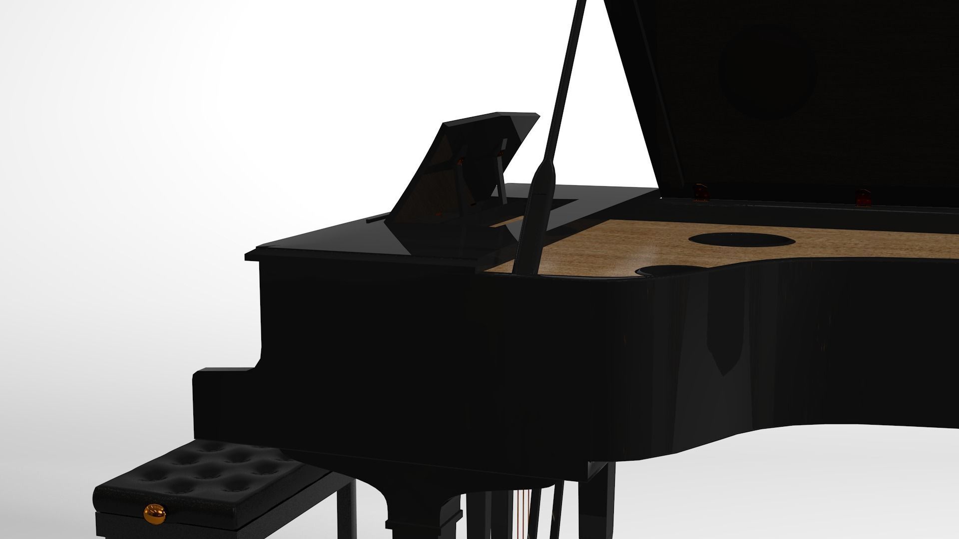 Grand Piano - Lowpoly free VR / AR / low-poly 3D model | CGTrader