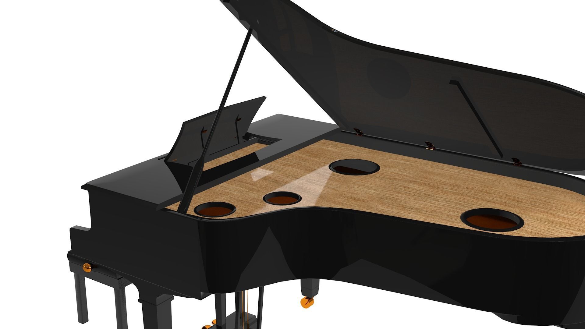 Grand Piano - Lowpoly free VR / AR / low-poly 3D model | CGTrader