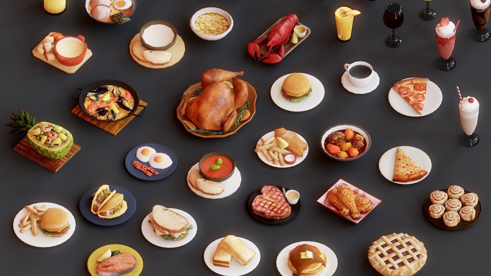 Food G03 3D Model Collection | CGTrader