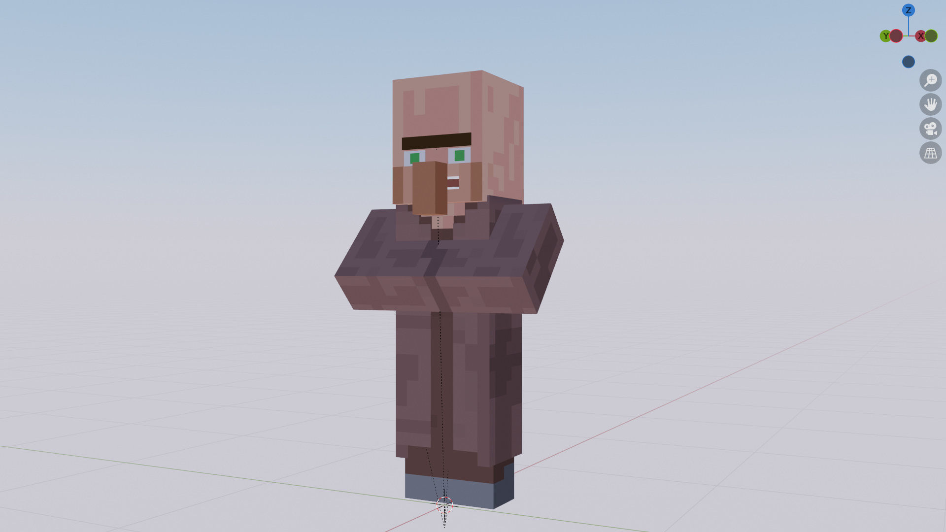 Minecraft Villager free VR / AR / low-poly 3D model rigged | CGTrader