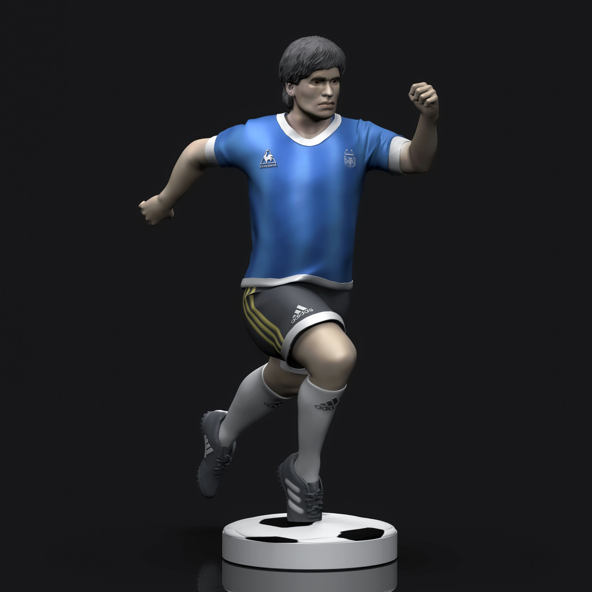 Diego Maradona 3D Printable 3D model 3D printable | CGTrader