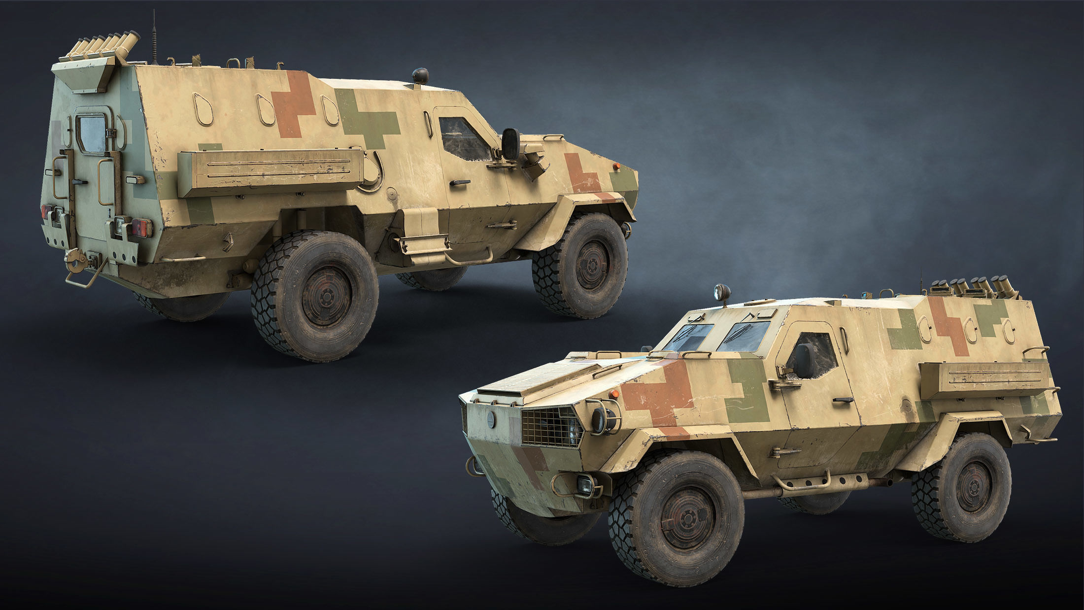 3D model Dozor-B Ukrainian APC VR / AR / low-poly | CGTrader
