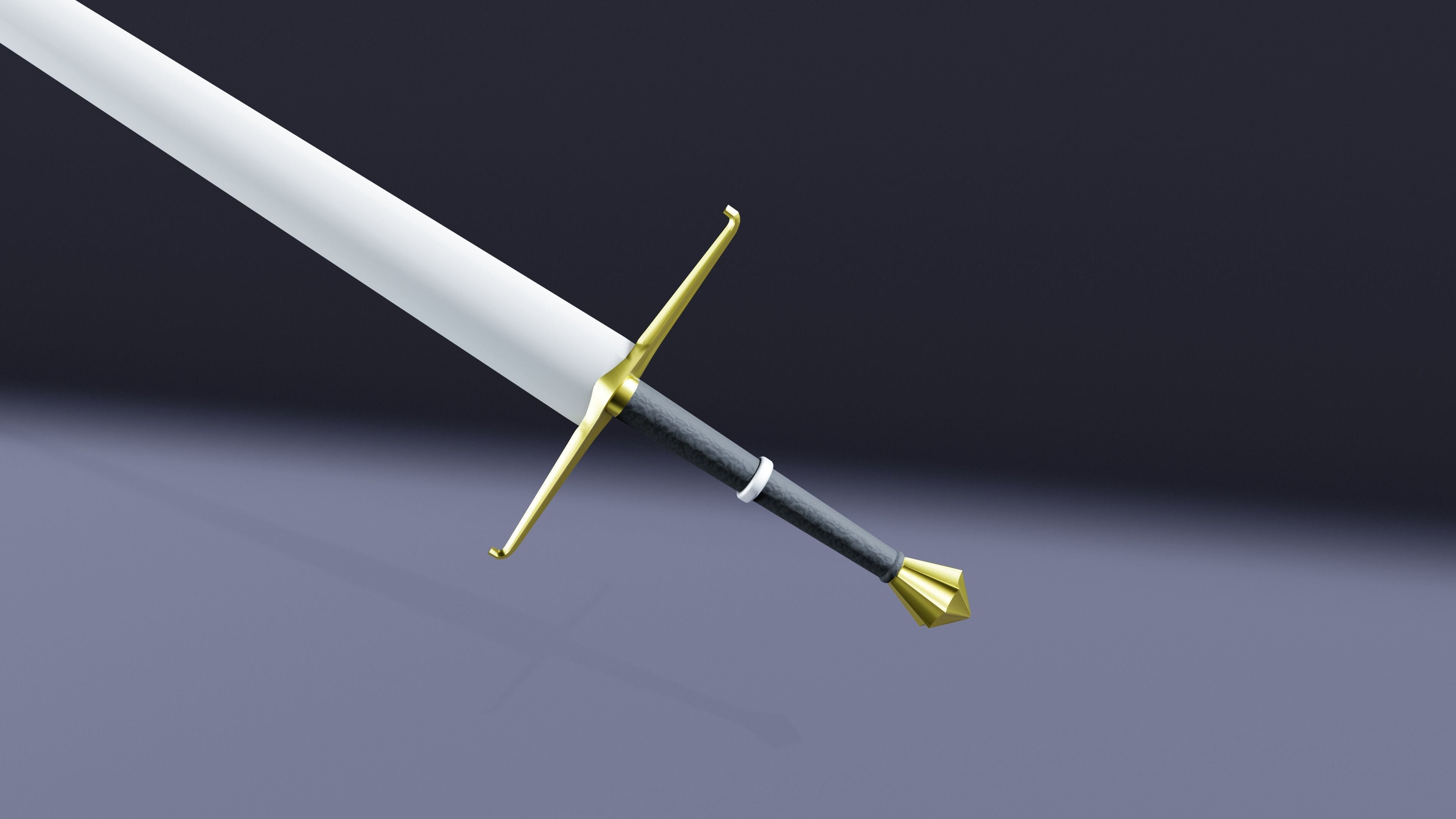 Longsword sword 3D model | CGTrader