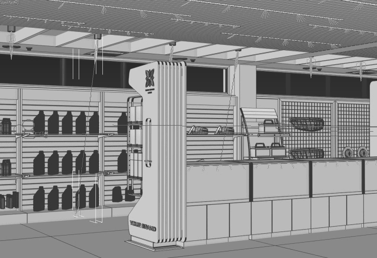 Auto parts store 3D model | CGTrader
