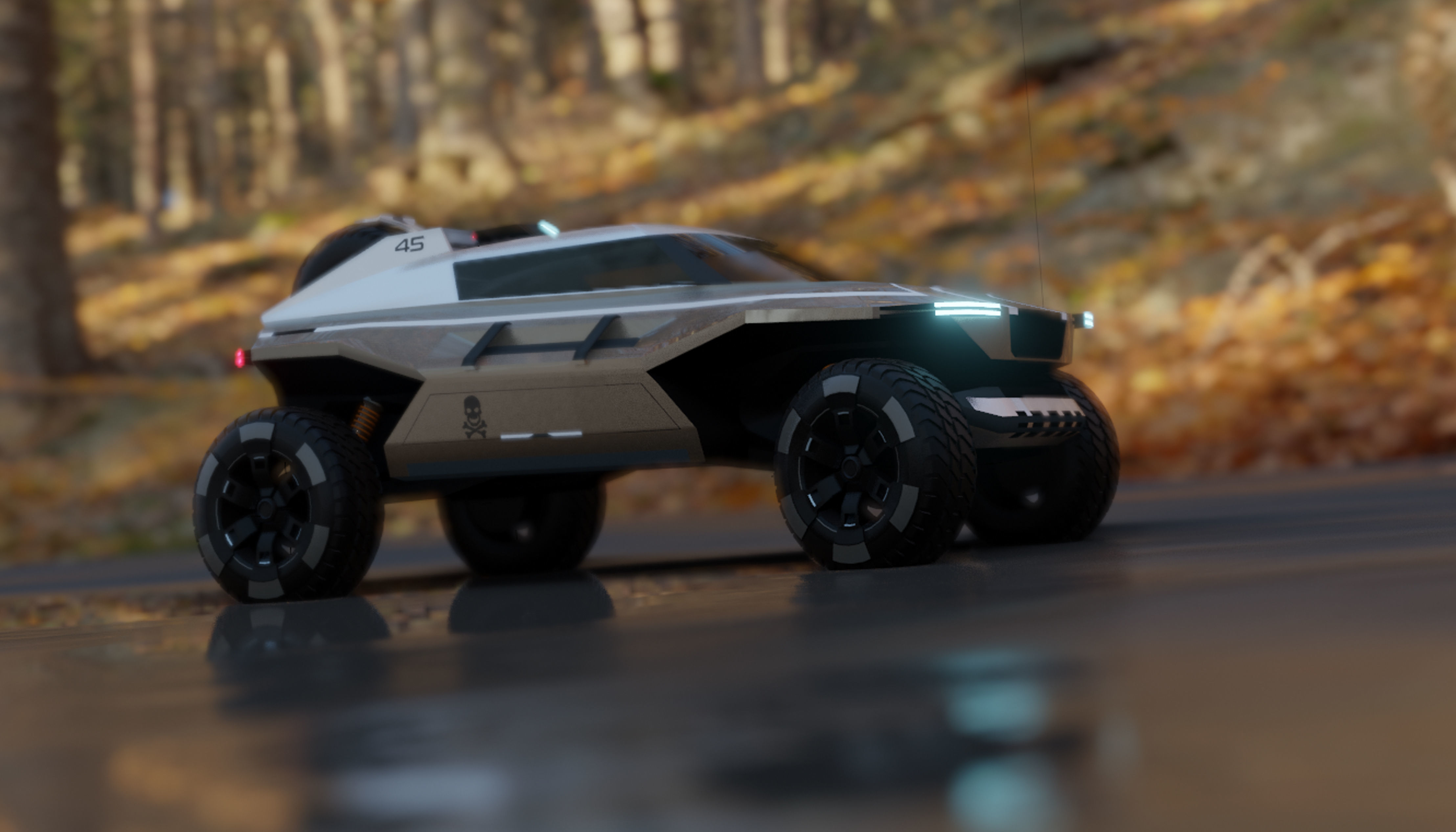 Monster rally 4x4 concept car design 3D model | CGTrader