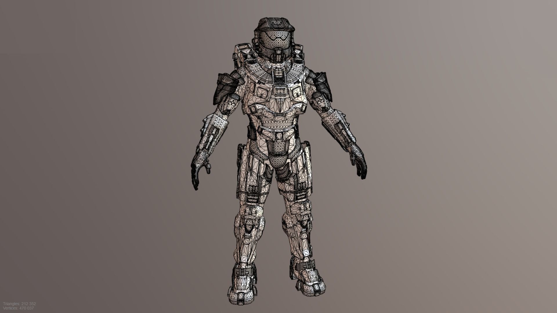 3D model HALO MASTER CHIEF PBR VR / AR / low-poly | CGTrader