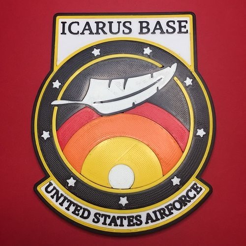 SGC Icarus Base Uniform Patch Coaster 3D model 3D printable | CGTrader