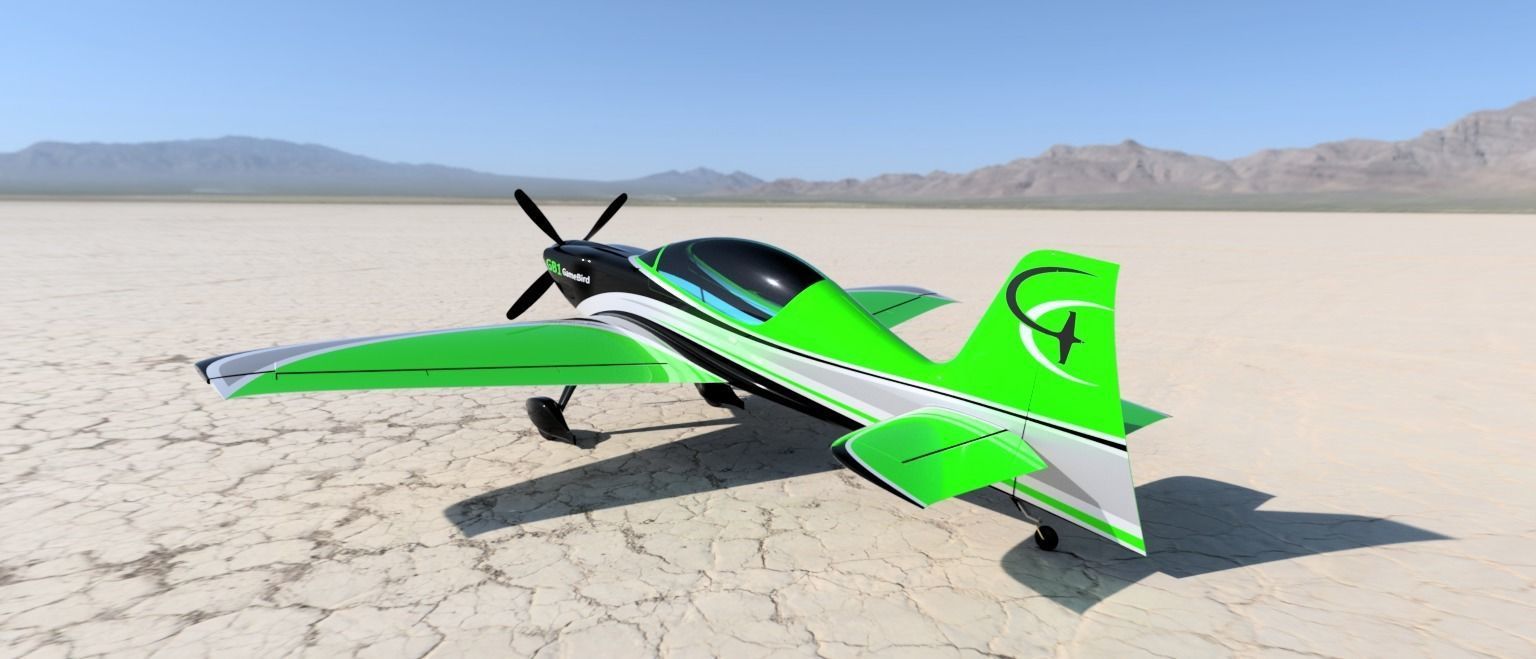 GB1 GameBird Aerobatic Aircraft Miniature 3D model rigged | CGTrader