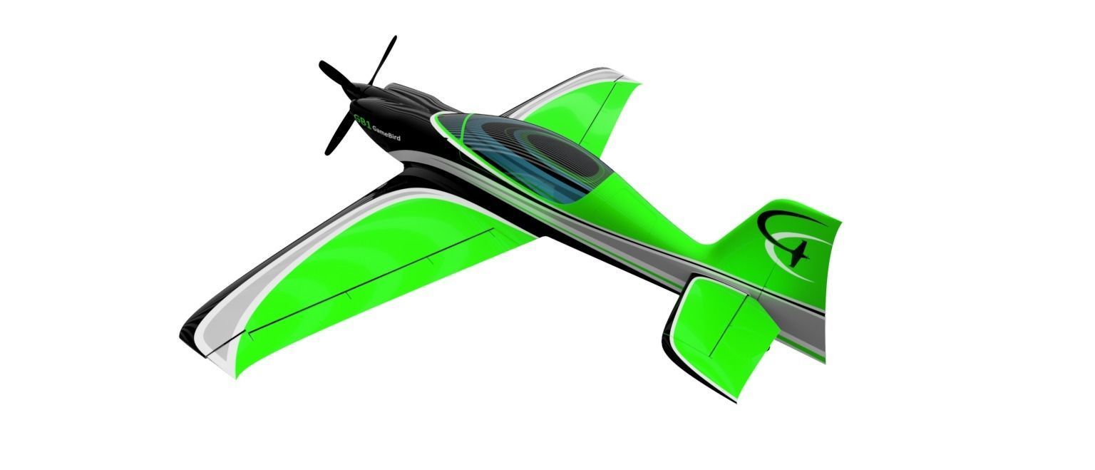 GB1 GameBird Aerobatic Aircraft Miniature 3D model rigged | CGTrader
