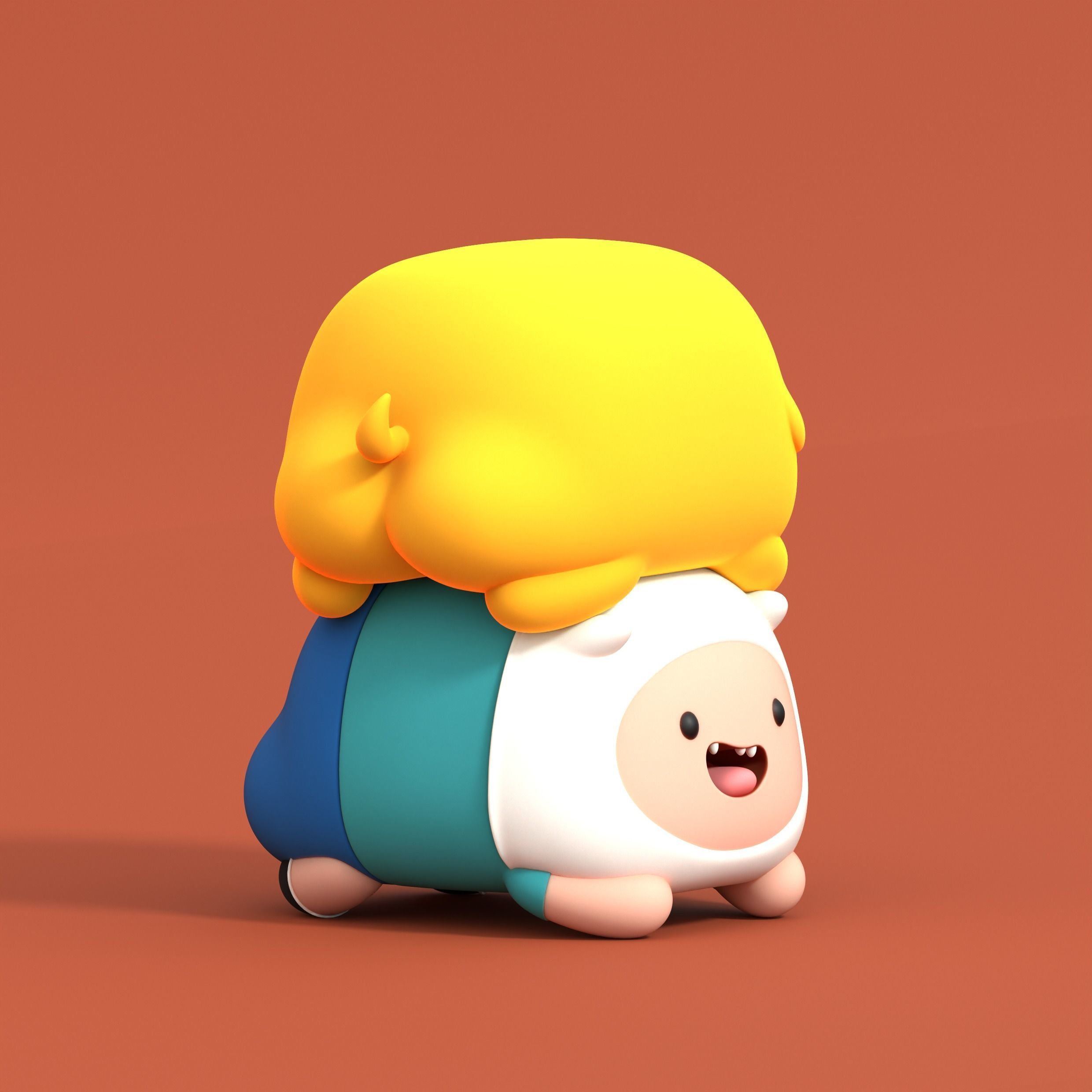 ADVENTURE TIME FANART - FINN AND JAKE 3D model 3D printable | CGTrader