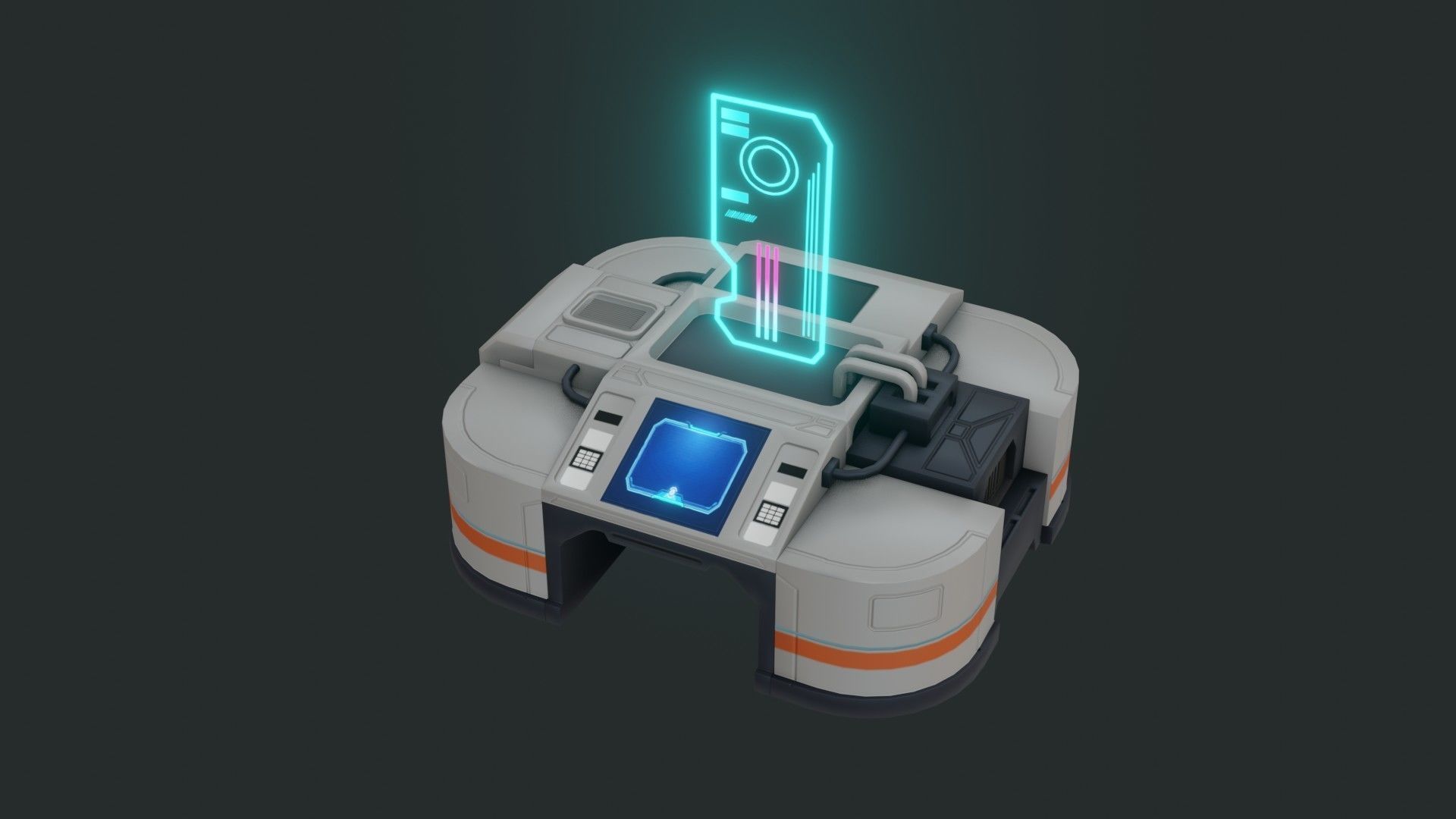 3D model Sci-Fi Control Panel - Game Ready - PBR VR / AR / low-poly ...