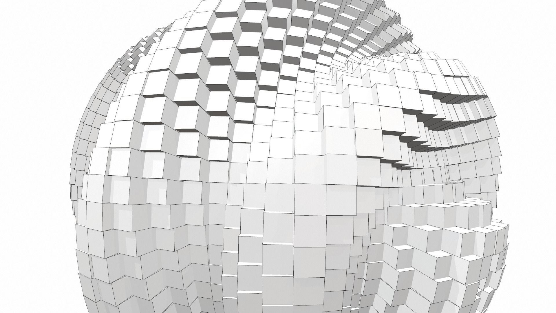 Abstract geometric sphere 2d 3D model | CGTrader