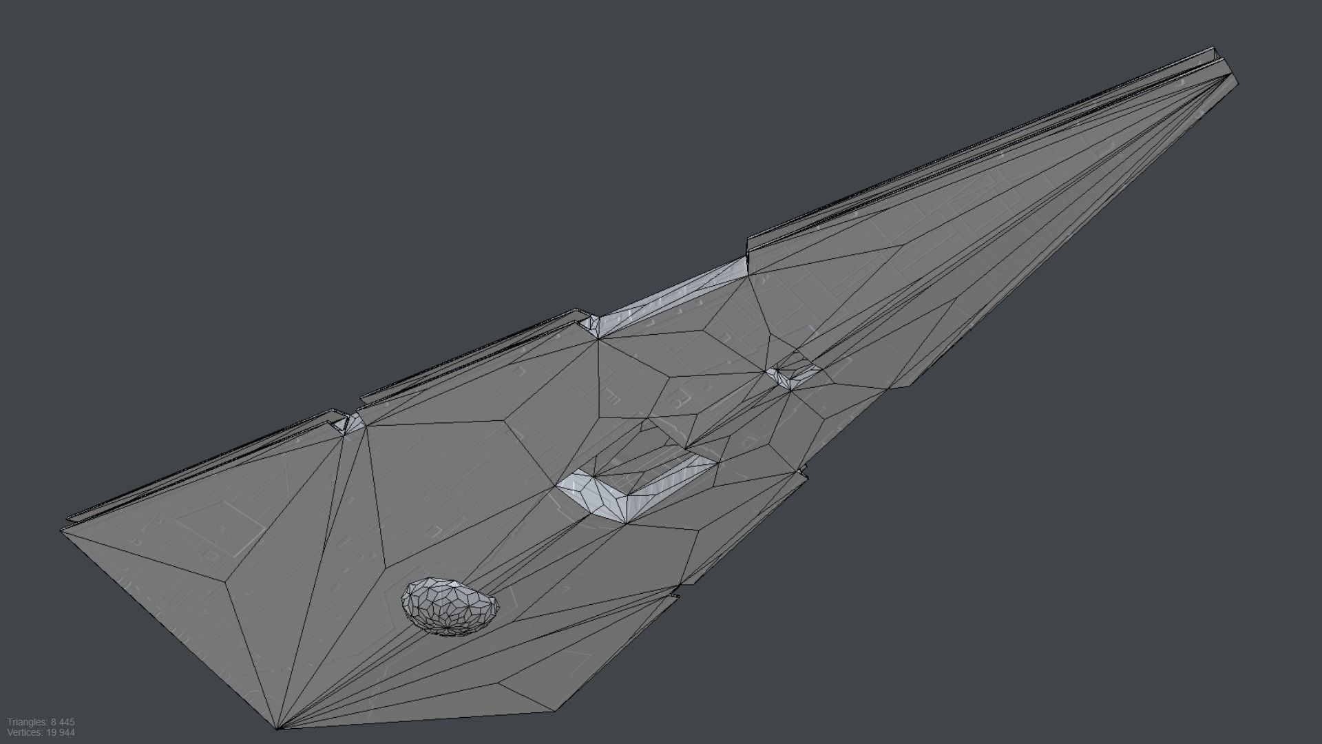 3D model STAR WARS IMPERIAL STAR DESTROYER PBR VR / AR / low-poly ...