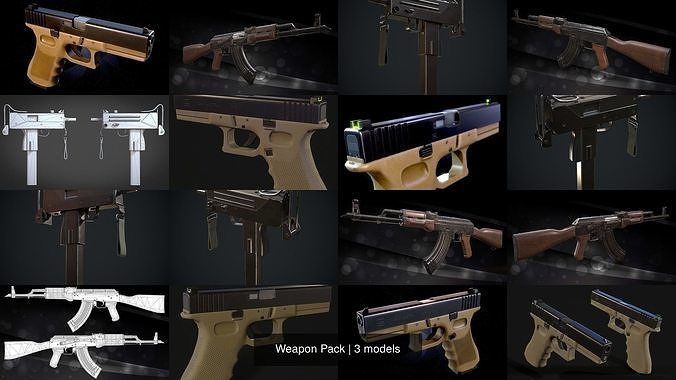 Weapon Pack 3D Model Collection | CGTrader