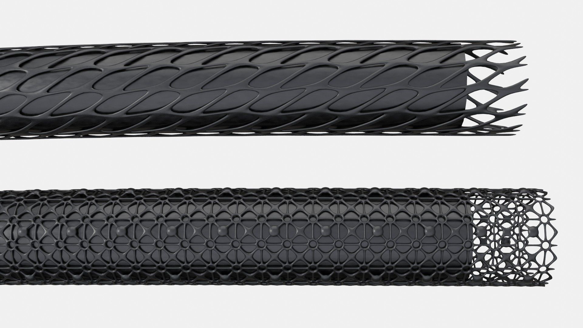 Organic cable and hose sleevings 3D model | CGTrader