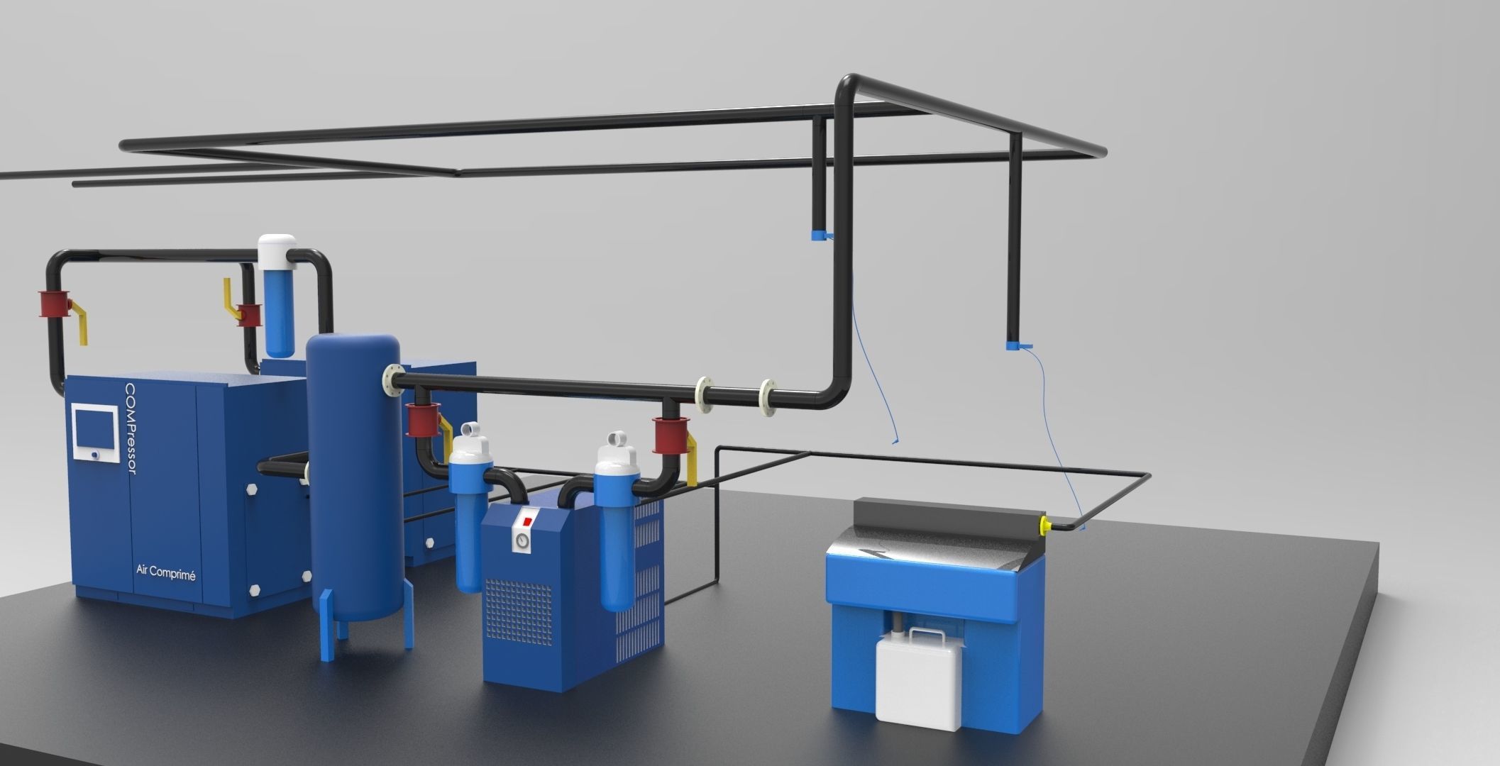 compressor room 3D model | CGTrader