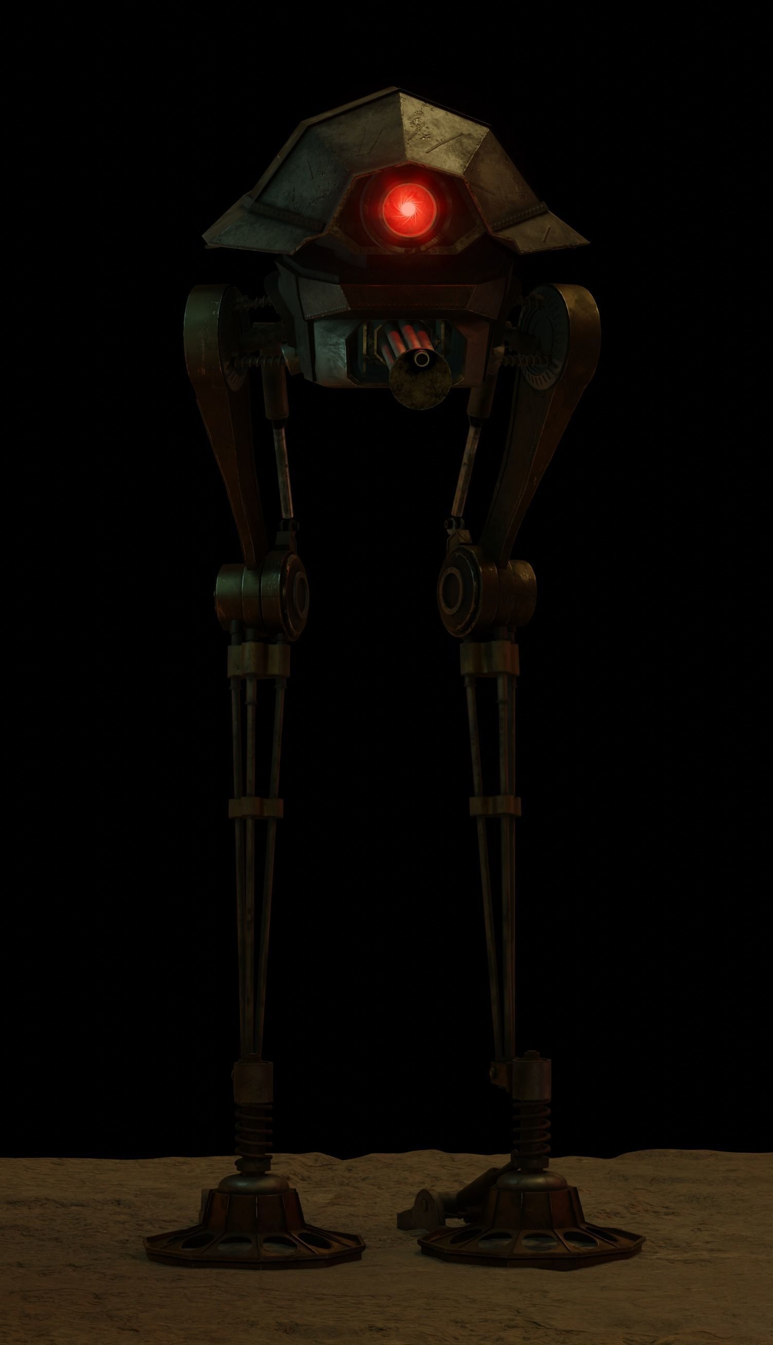 Number 9 Movie war robot 3D model rigged | CGTrader