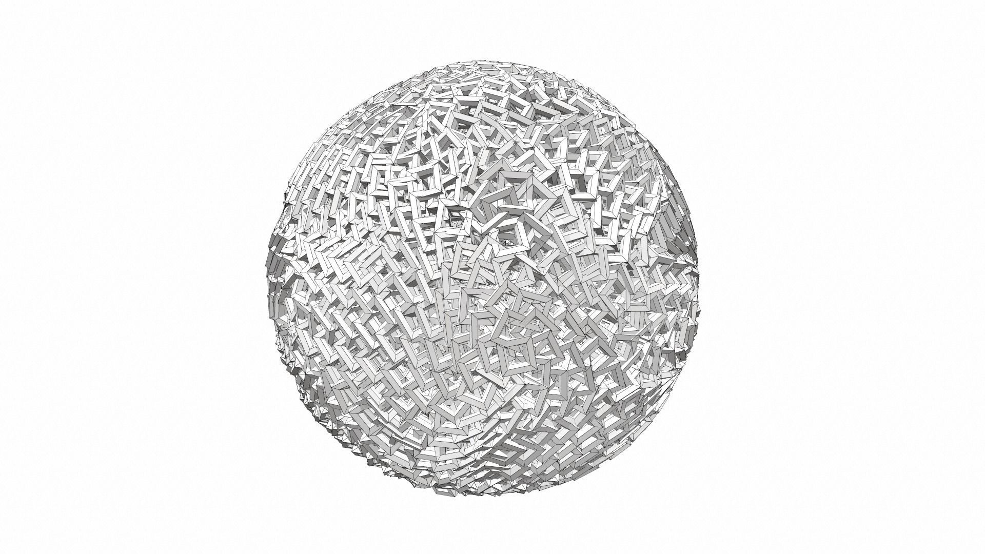 Abstract geometric sphere 08e 3D model | CGTrader