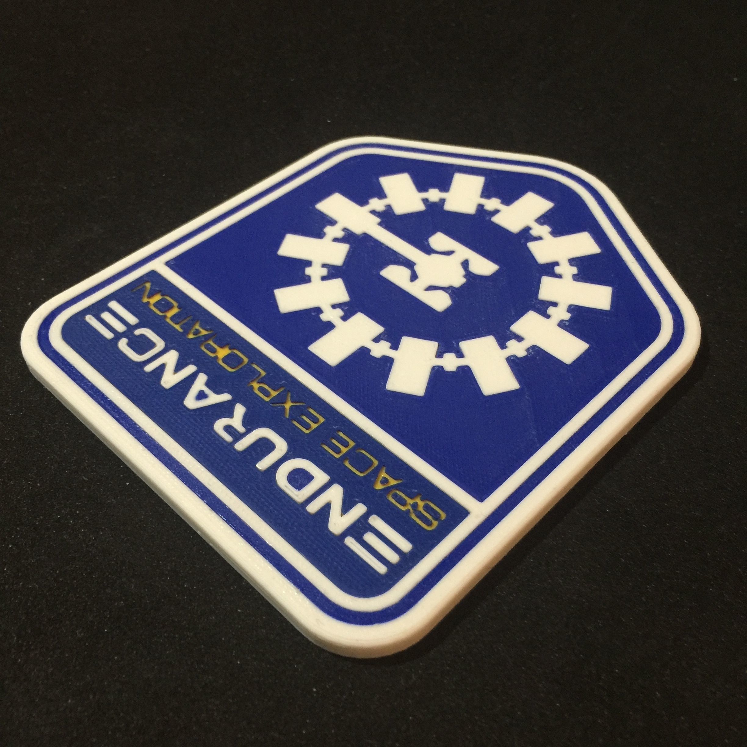 Endurance Mission Patch Coaster 3D model 3D printable | CGTrader