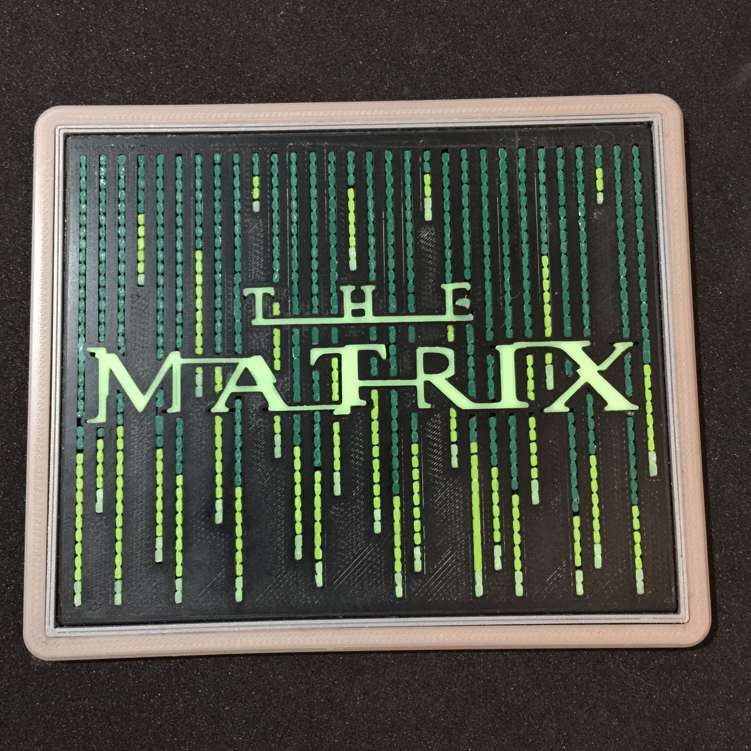The Matrix Logo Coaster 3D model 3D printable | CGTrader