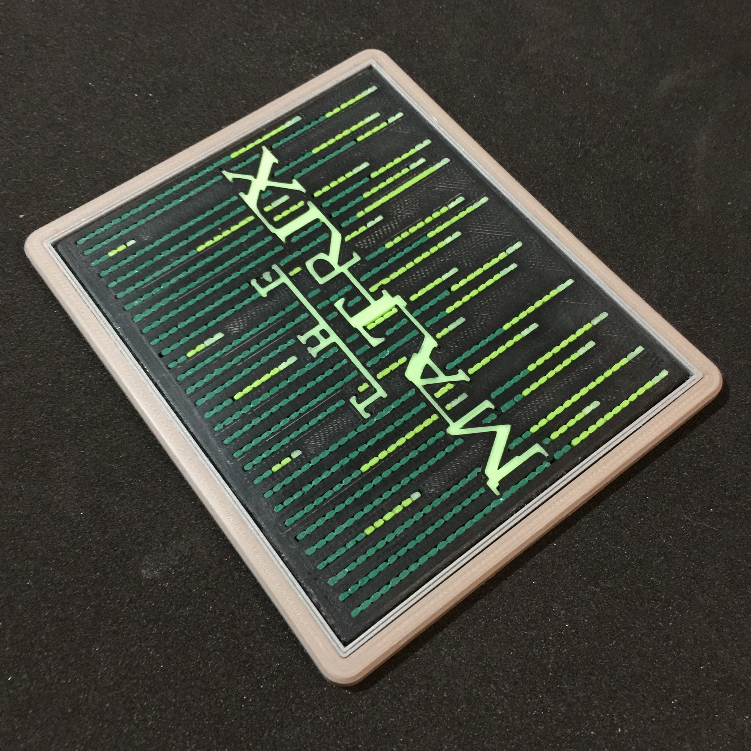 The Matrix Logo Coaster 3D model 3D printable | CGTrader