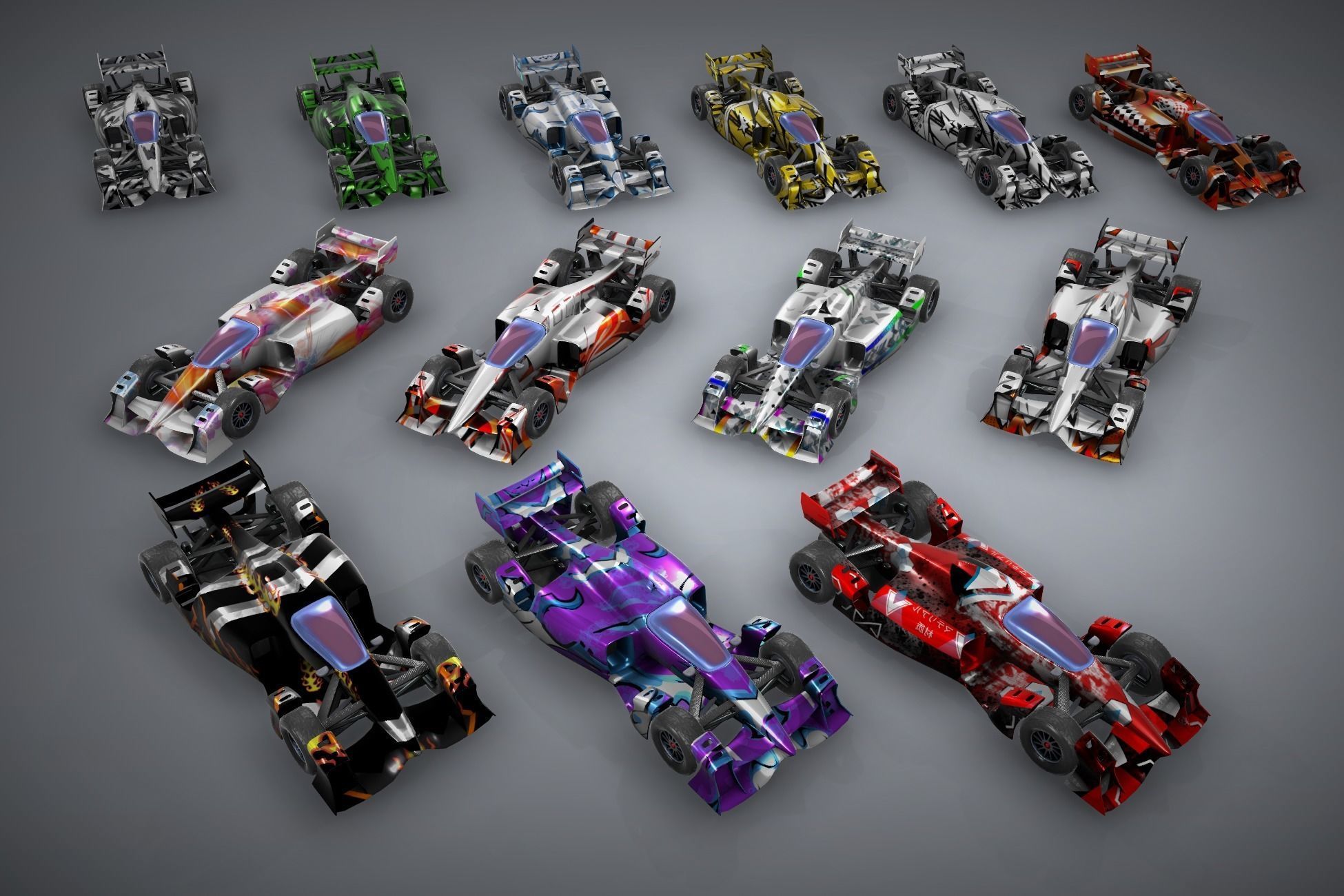 3D model F1 Racing Car Model 4 VR / AR / low-poly | CGTrader