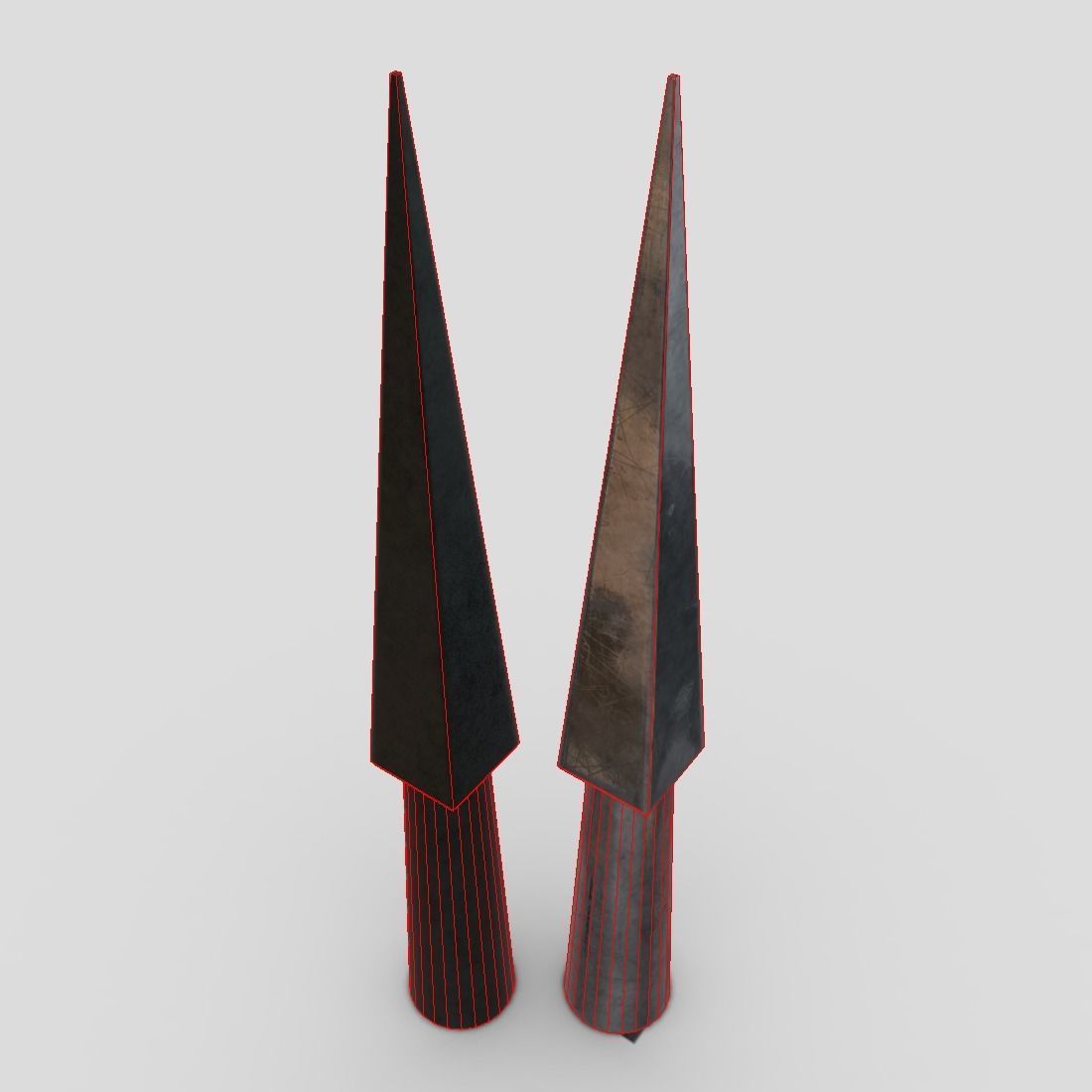 3D model Arrowhead 6 pair of metal thorns VR / AR / low-poly | CGTrader