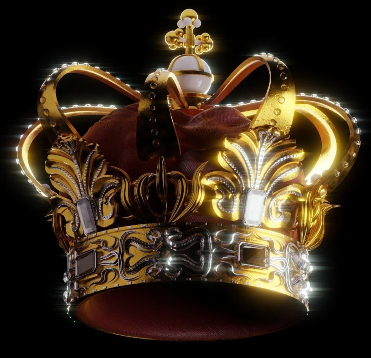 King Golden Crown High Poly 3D model | CGTrader