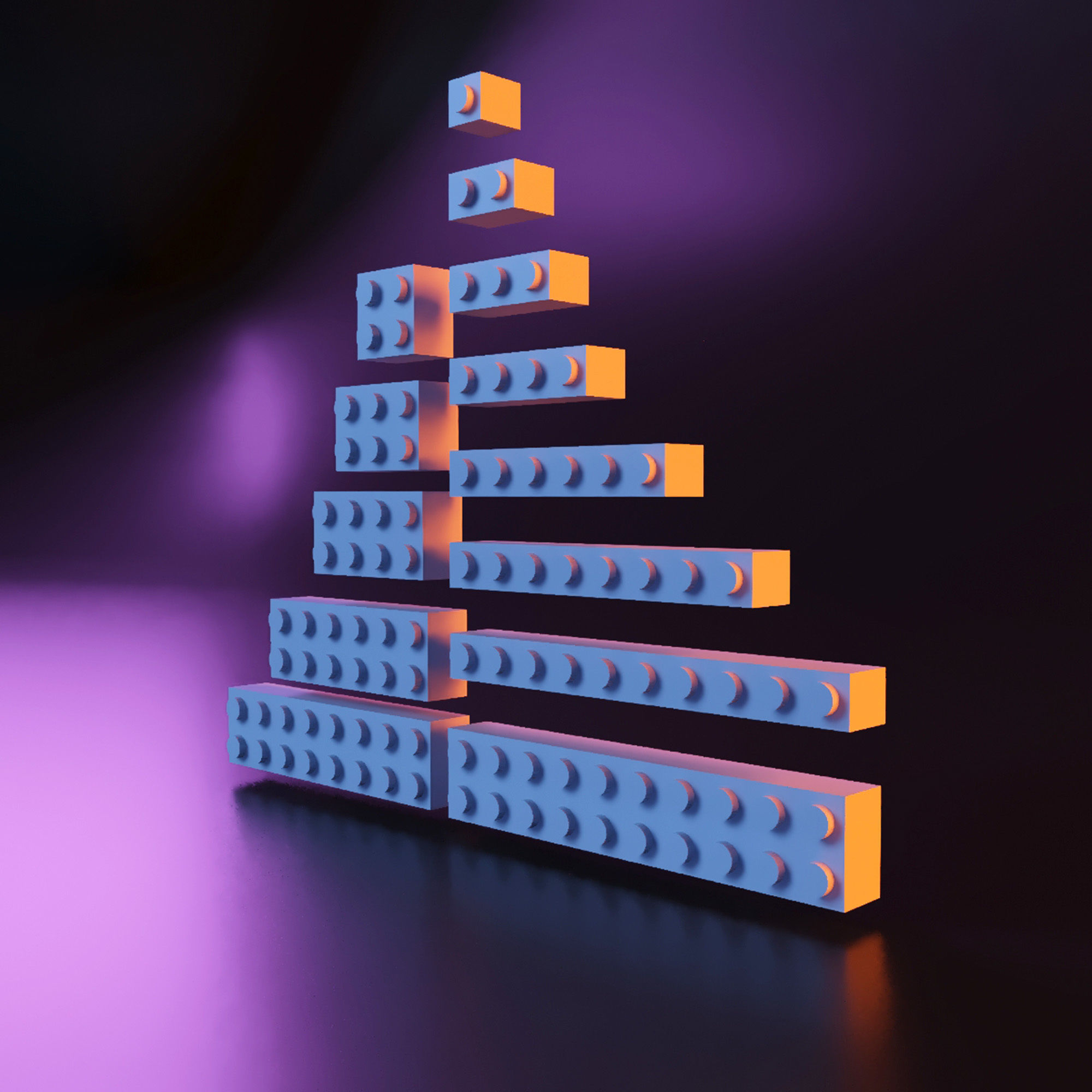 Lego bricks stl 3D model 3D printable | CGTrader