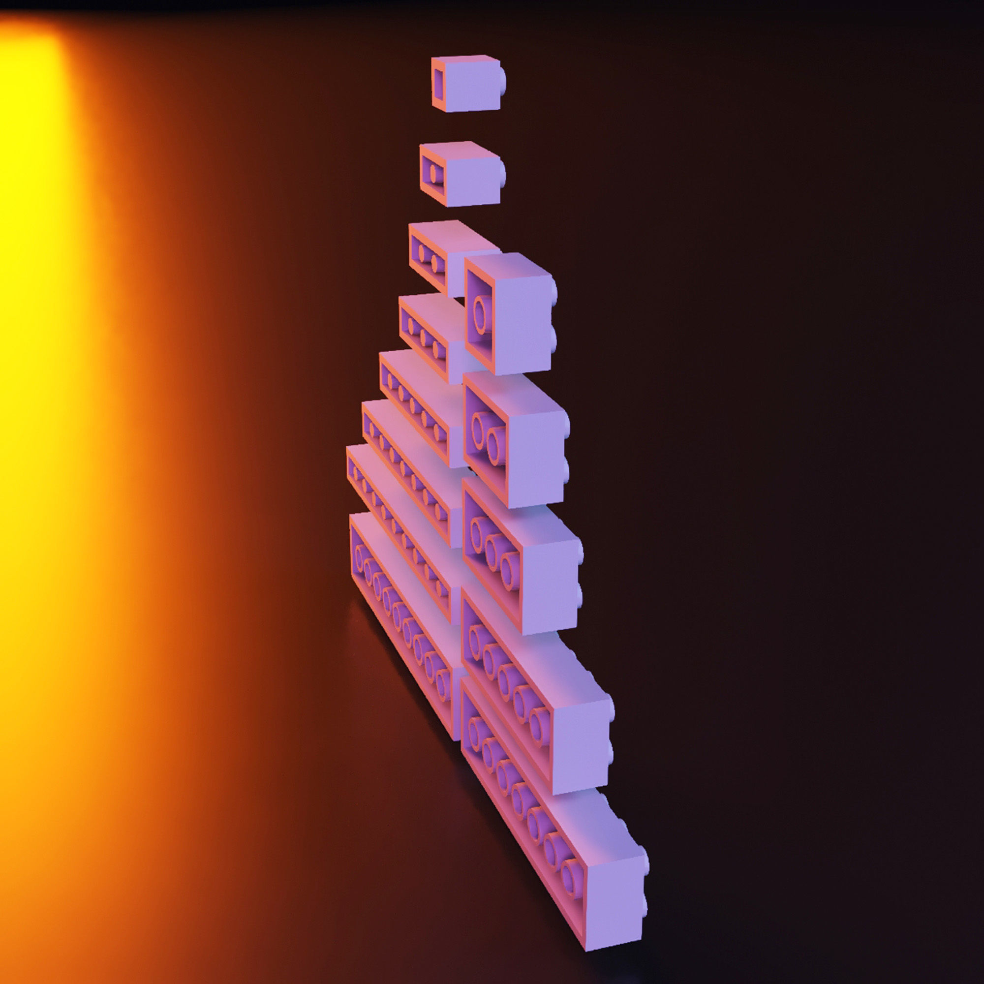 Lego bricks stl 3D model 3D printable | CGTrader